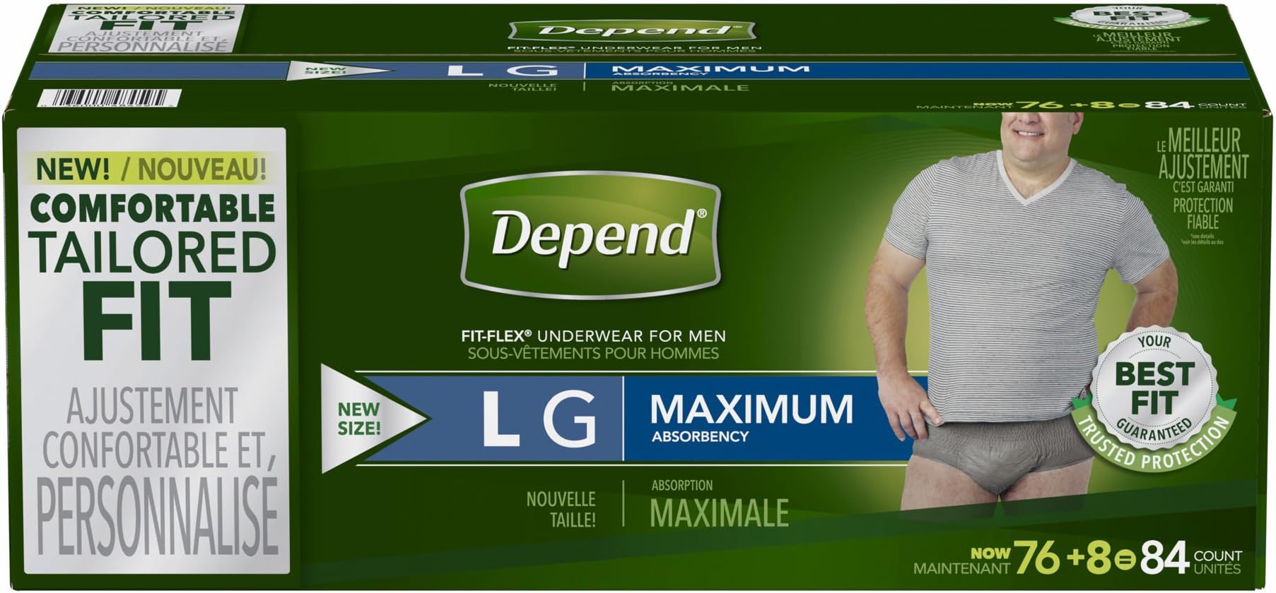 Amazon.com: Depend FIT-FLEX Incontinence Underwear for Men, Maximum ...