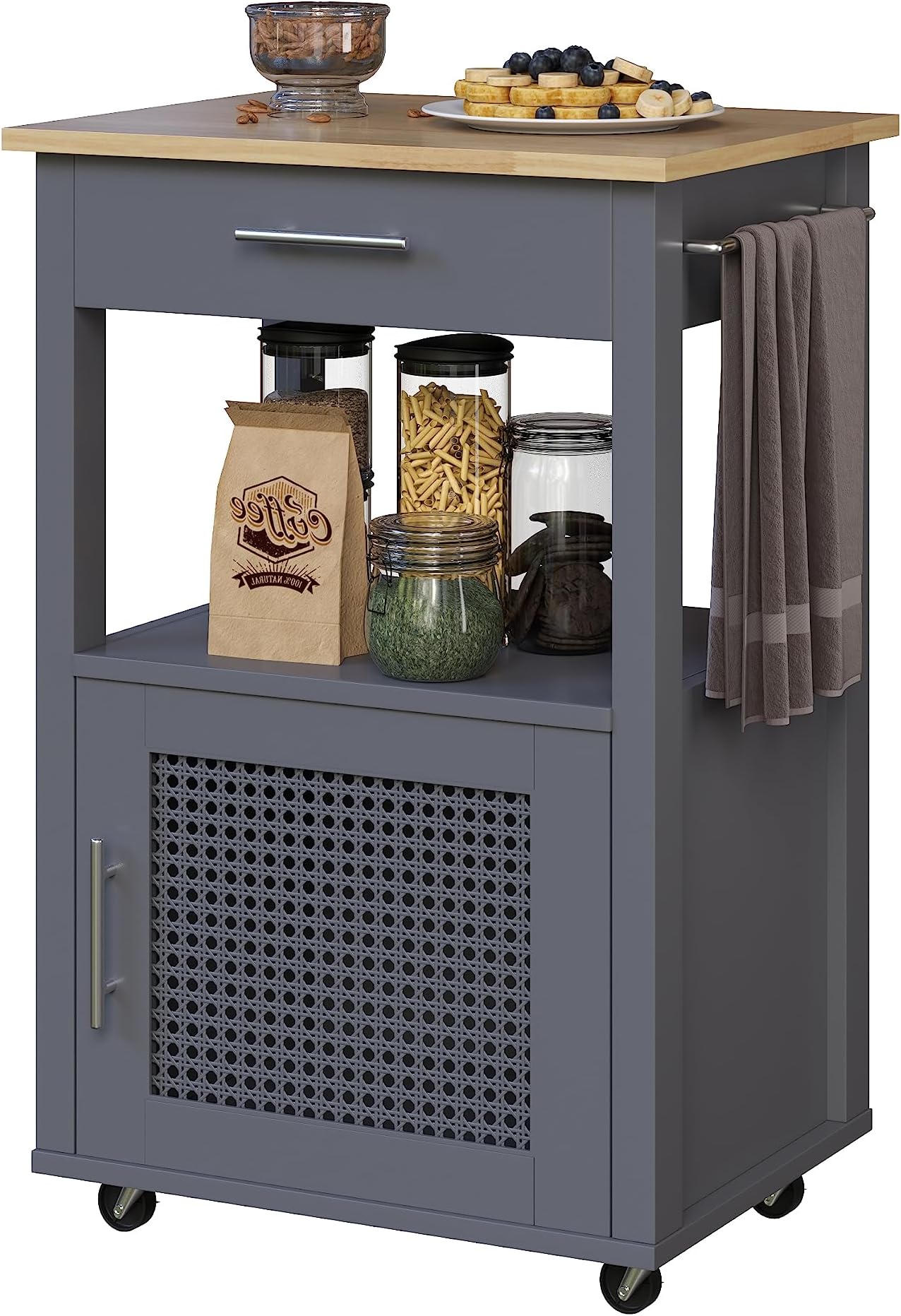 Amazon.com: Tornama Kitchen Island Cart, Small Kitchen Carts On Wheels ...