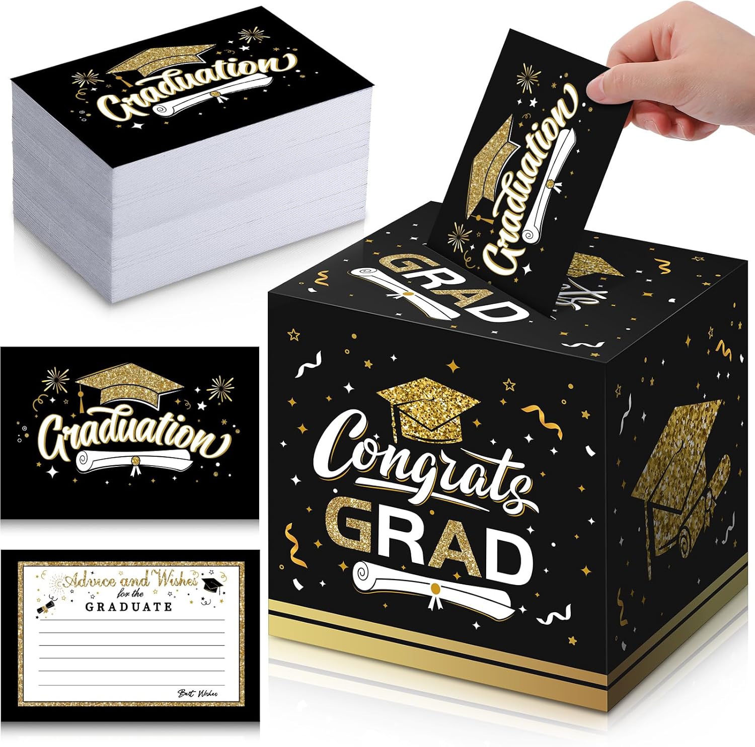 Amazon.com: 101 Pcs Graduation Gifts Set 2025 Graduation Card Box with ...