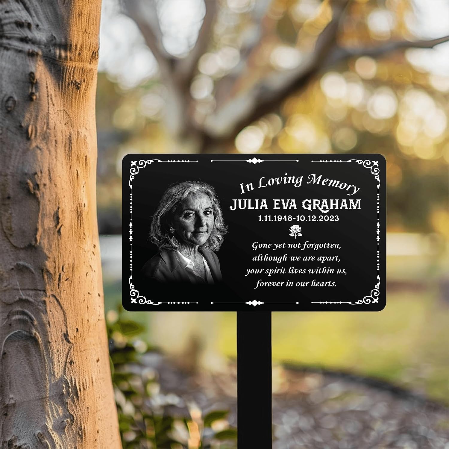 Amazon.com : Personalized Grave Markers for Cemetery Memorial Marker ...