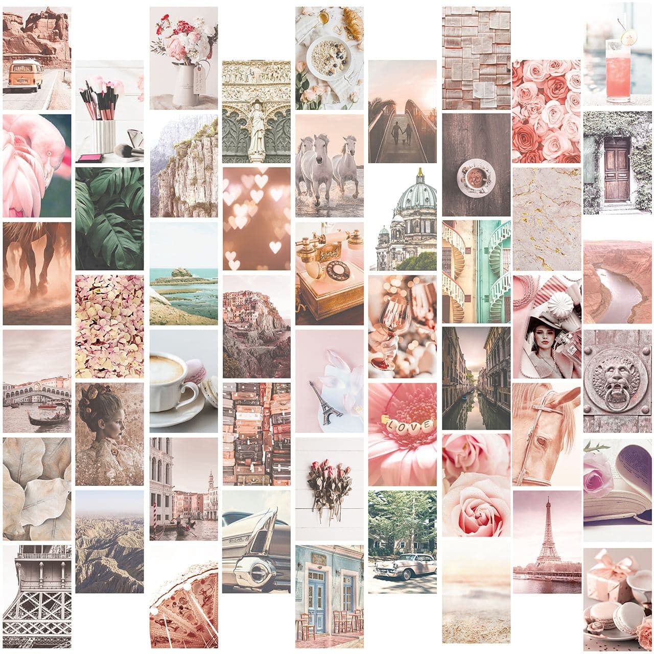 Pink Wall Collage Kit Collage Kit For Aesthetic Posters 50 | Desertcart ...