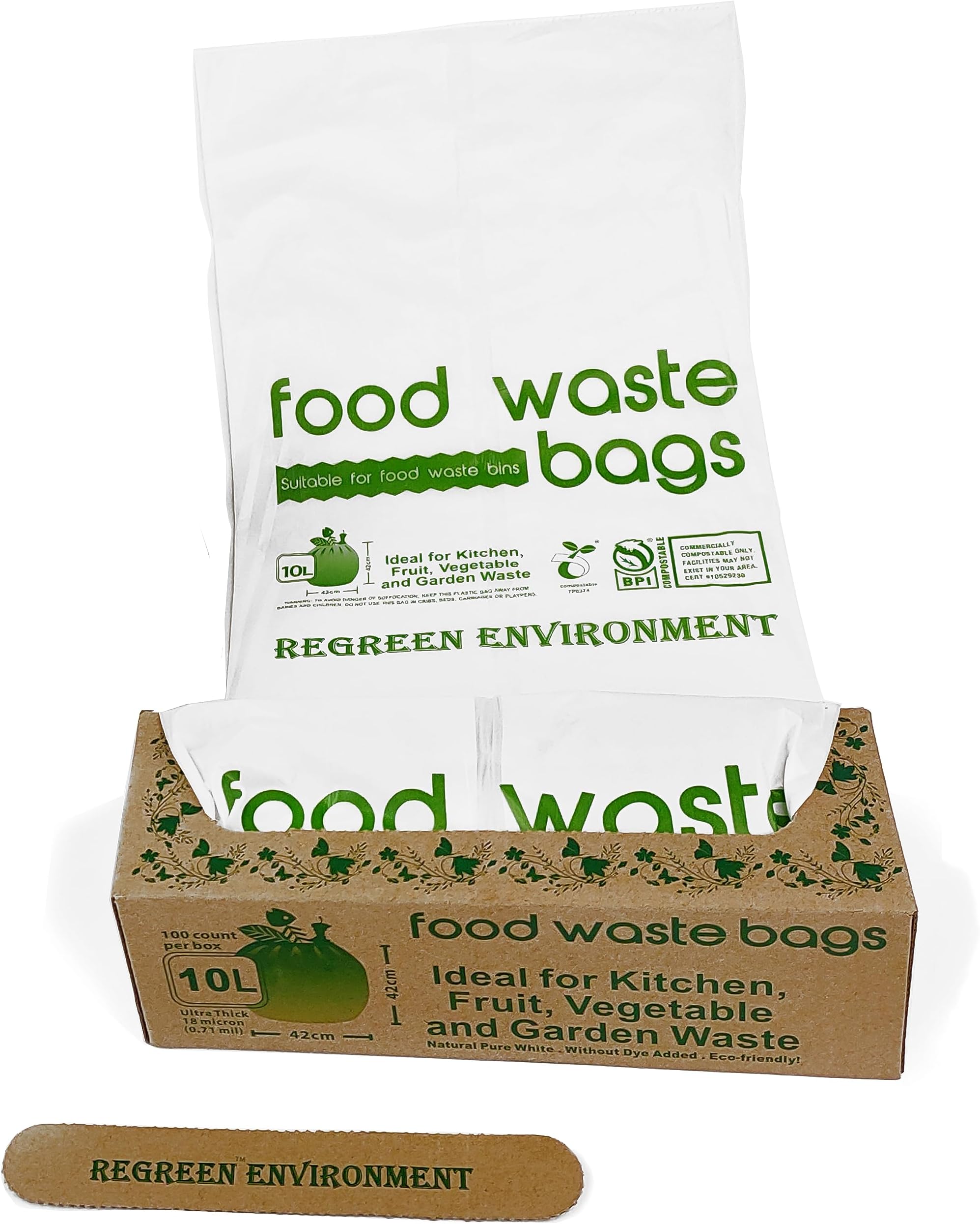 C Crystal Lemon 22L Compostable Bin Bags - 50 Count Compostable Food ...