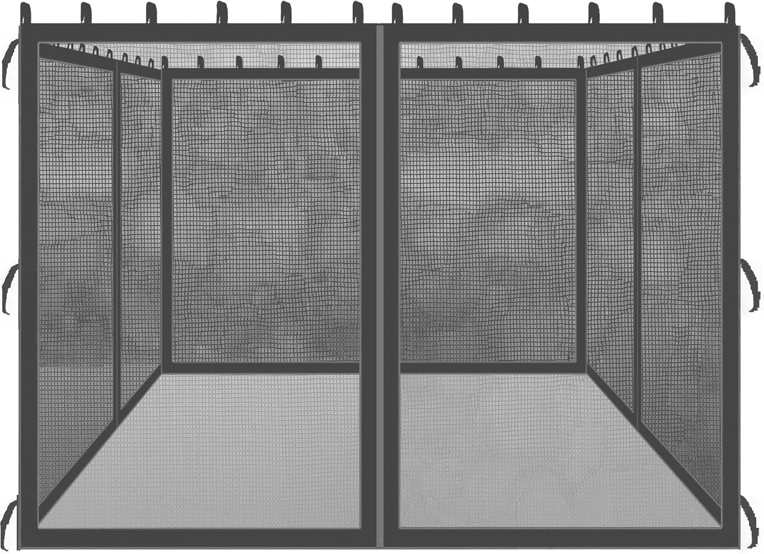 Coverify Gazebo Netting 8x8FT, Universal Replacement Mosquito Netting for Gazebo, Outdoor ...