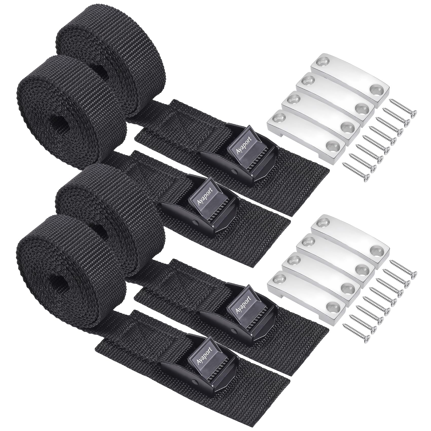 Amazon.com: Ayaport Battery Tie Down Strap Battery Box Hold Down Kit ...