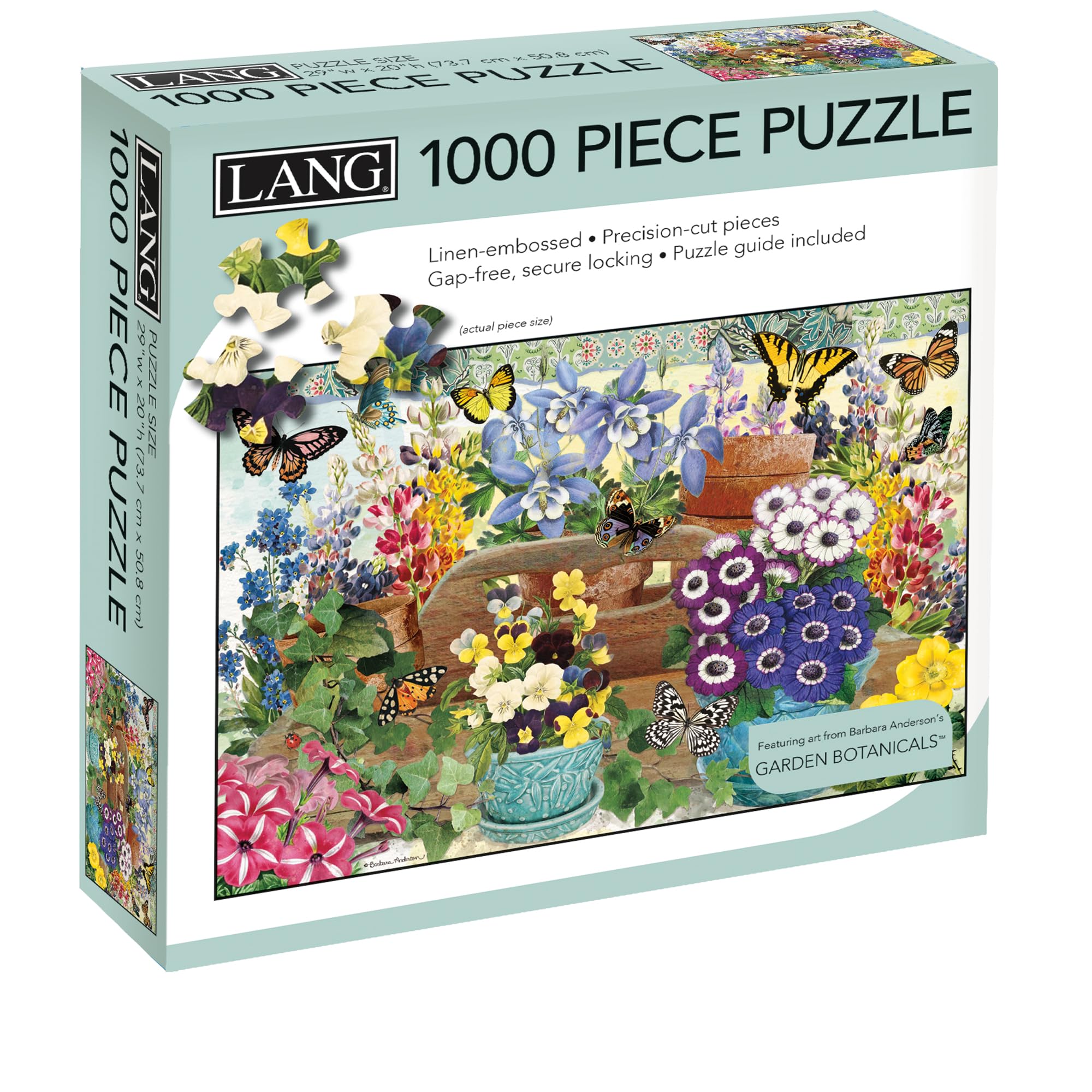 Amazon.com: LANG Garden Blooms Puzzles - 1000 Pc (5038063) : Toys & Games