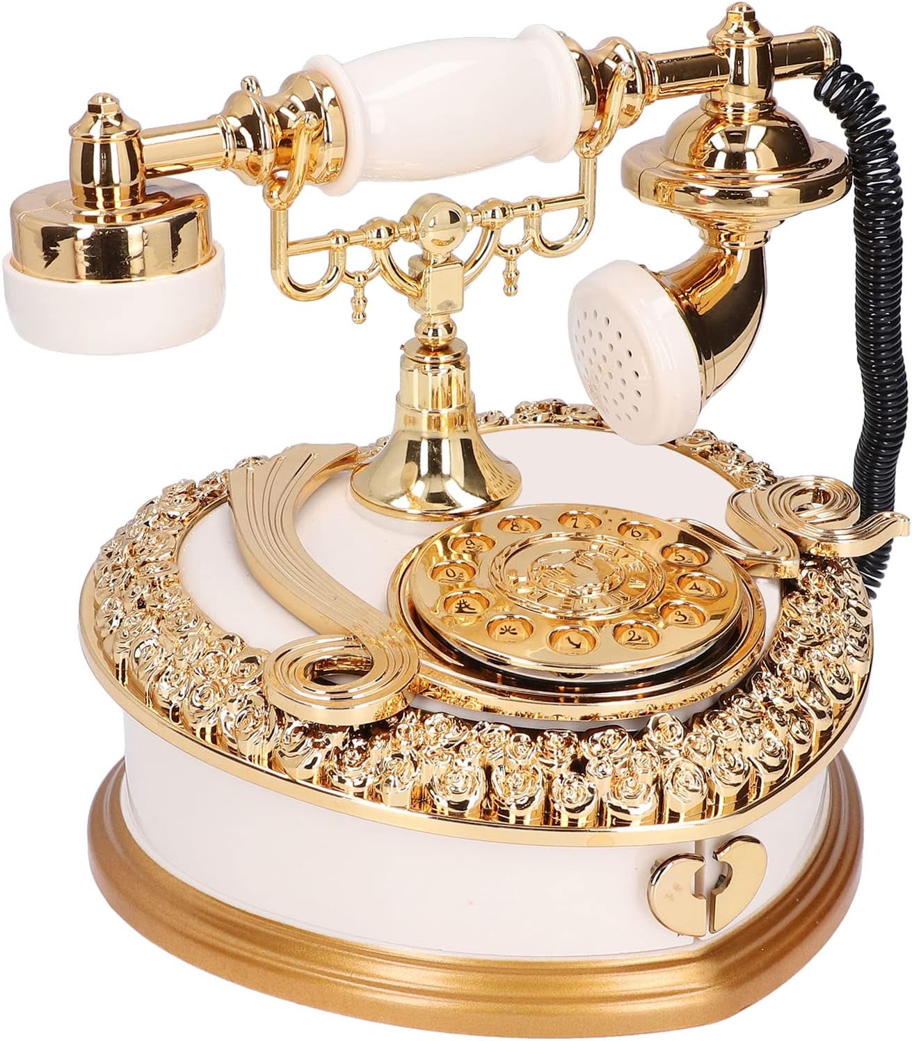 Amazon.com: Telephone Music Box, Heart Shaped Retro Telephone Music Box ...