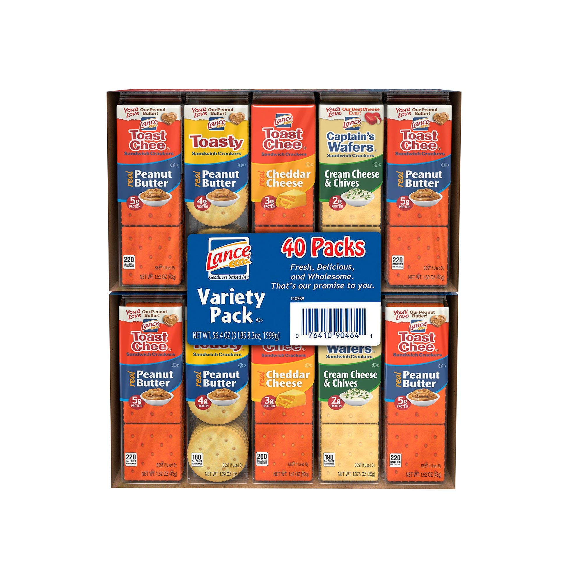 An Item of Lance Sandwich Crackers, Variety Pack (1.41 oz, 40 ct ...