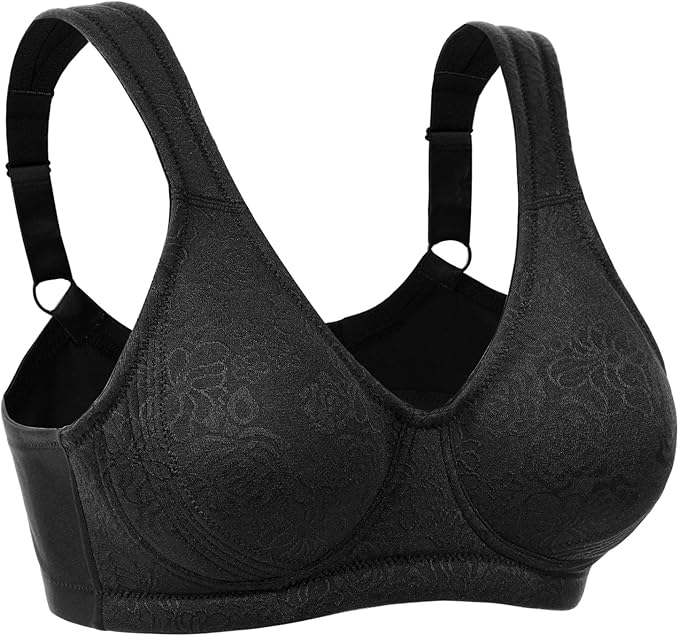 Wingslove Women's Full Coverage Plus Size Wirefree Bra Non Padded ...