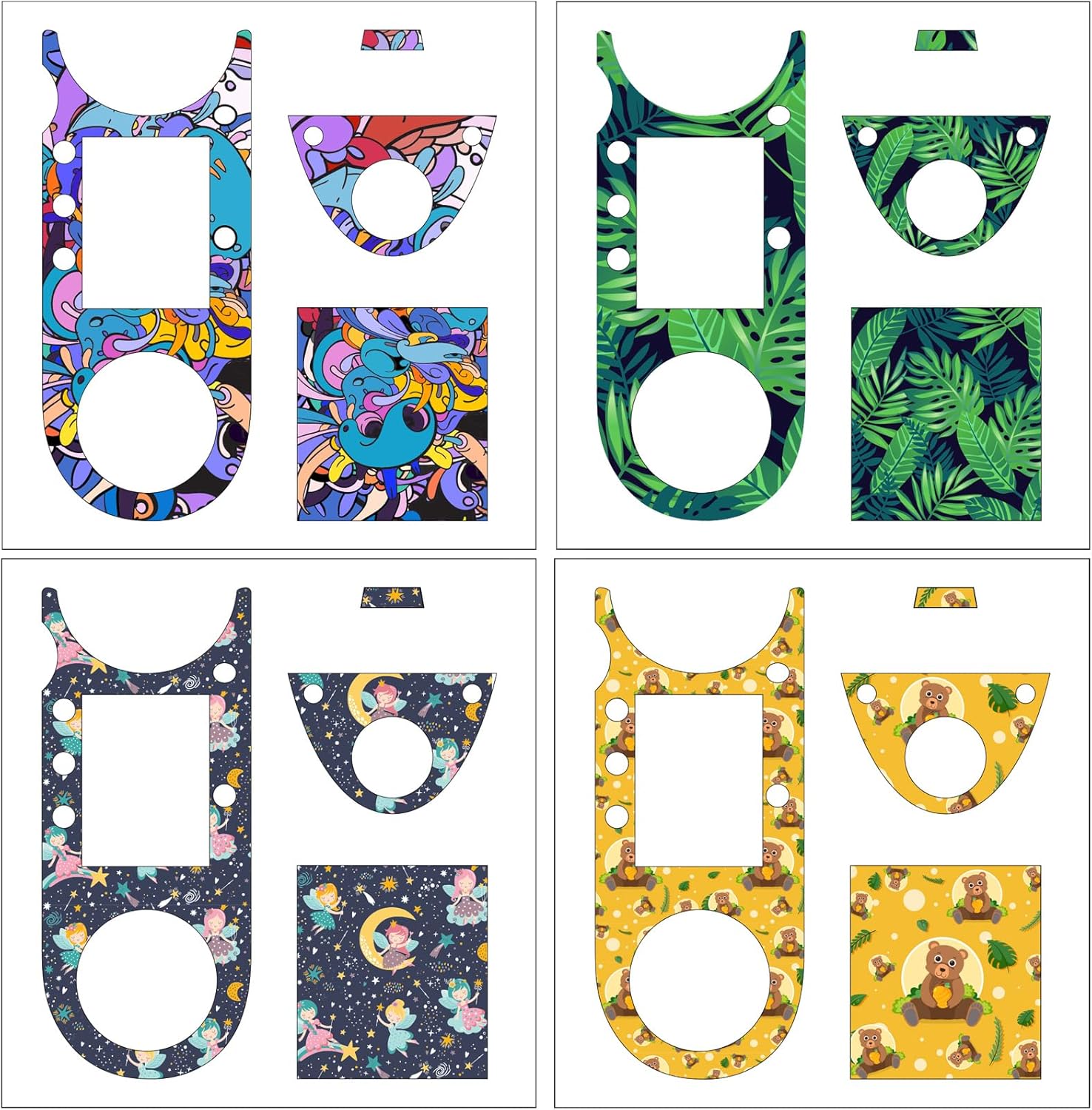 Amazon.com : LUAATT Vinyl Skin/Covers Compatible with Vocera B3000/B3000n,Exclusive Set of 4 ...