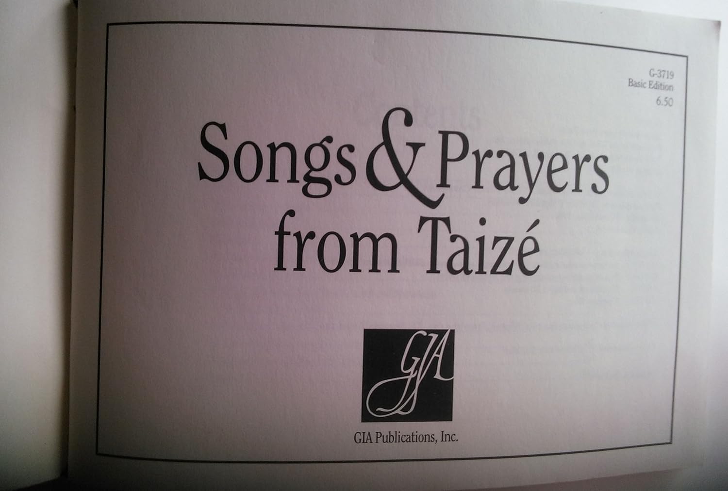 Songs & Prayers from Taize: Jacques Berthier: 9780941050302: Amazon.com ...