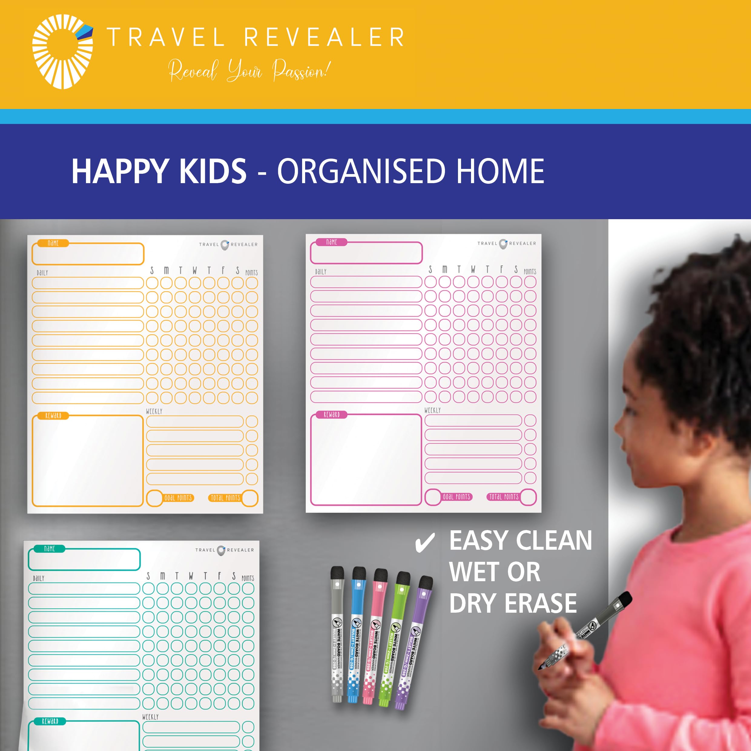 Snapklik.com : Magnetic Chore Chart For Kids Multiple Kids, Adults ...