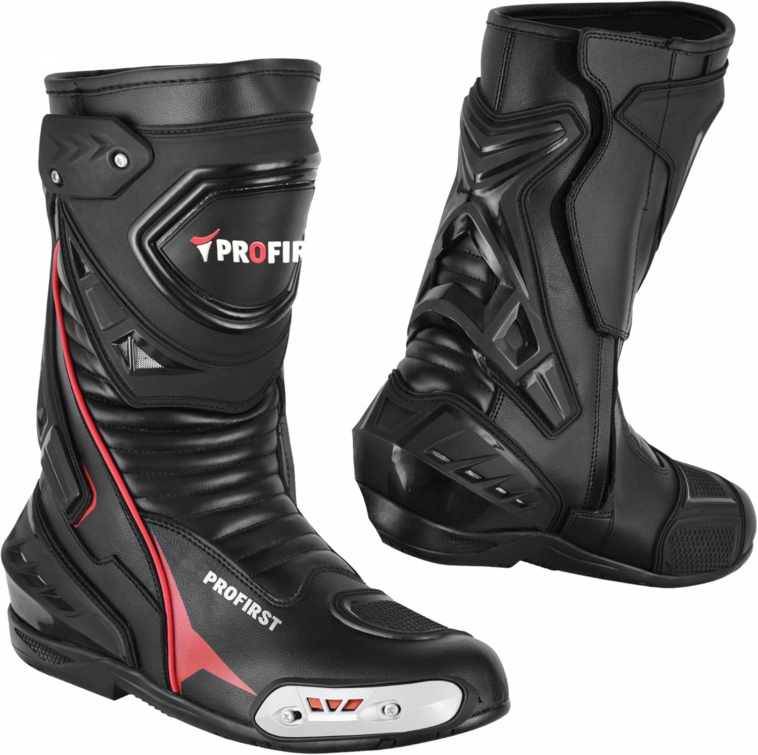 Amazon.com: PROFIRST Original Leather Motorcycle Boots Waterproof ...