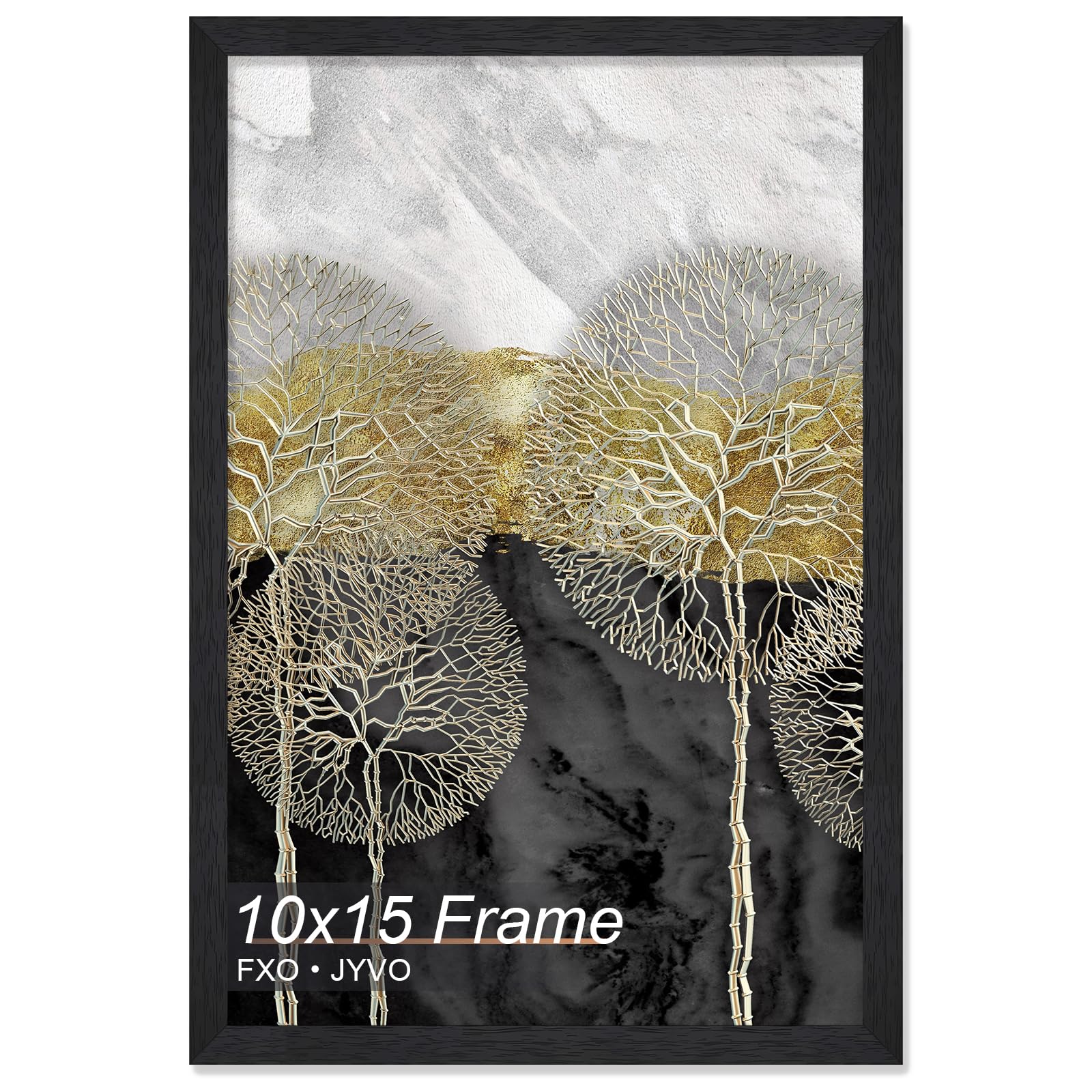 Amazon.com - Fxojyvo Engineered Wood 10x15 Picture Frame, Black Frame ...