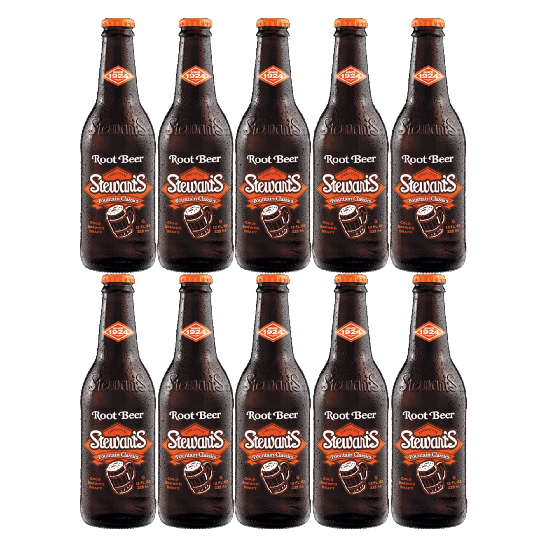 Amazon.com : BeeQ BOX - ( Pack of 10) Stewart's Root Beer, 12 fl oz ...