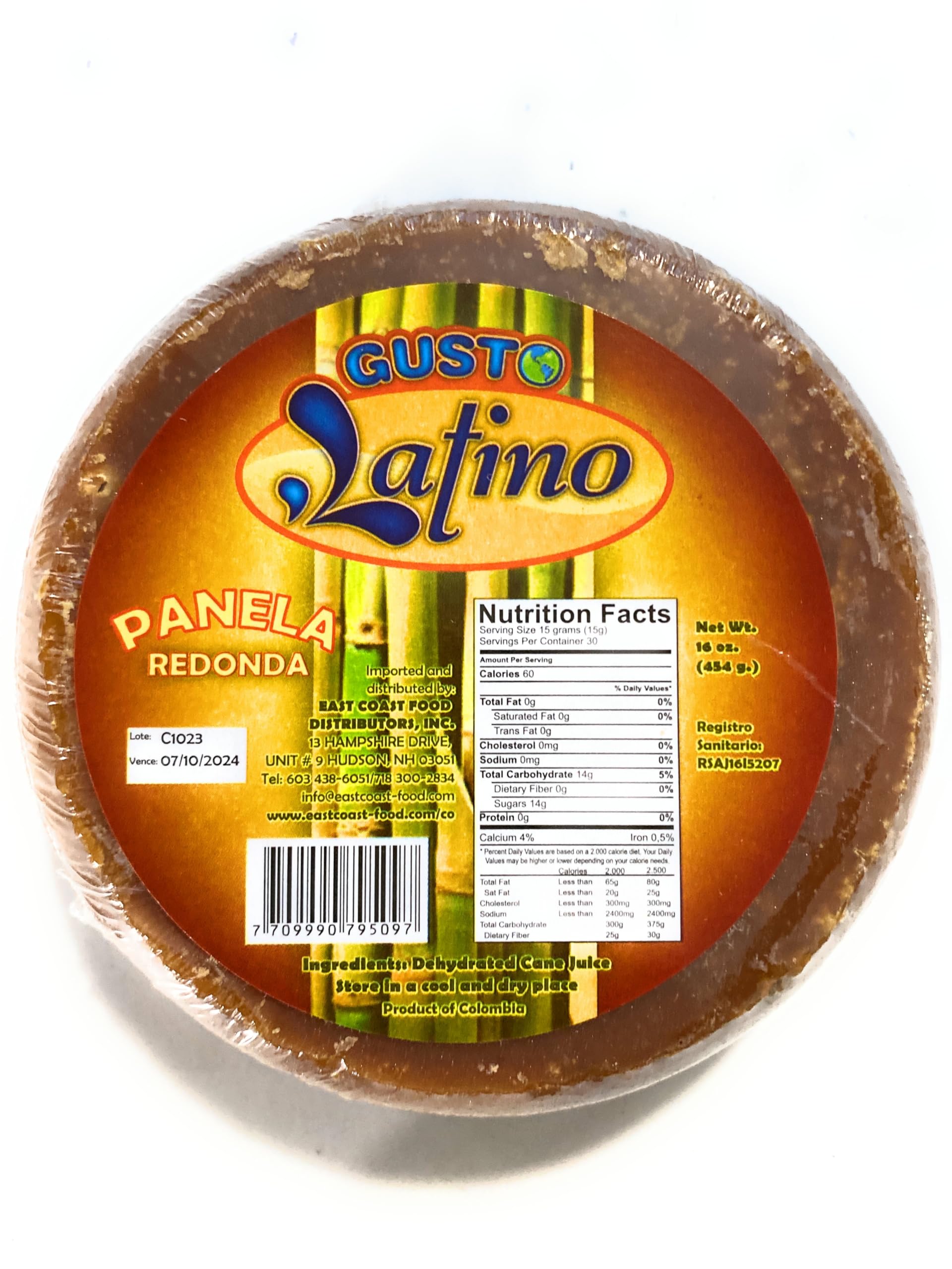 Amazon.com: PANELA Redonda 16 Oz / 454g Imporatada de Colombia ...