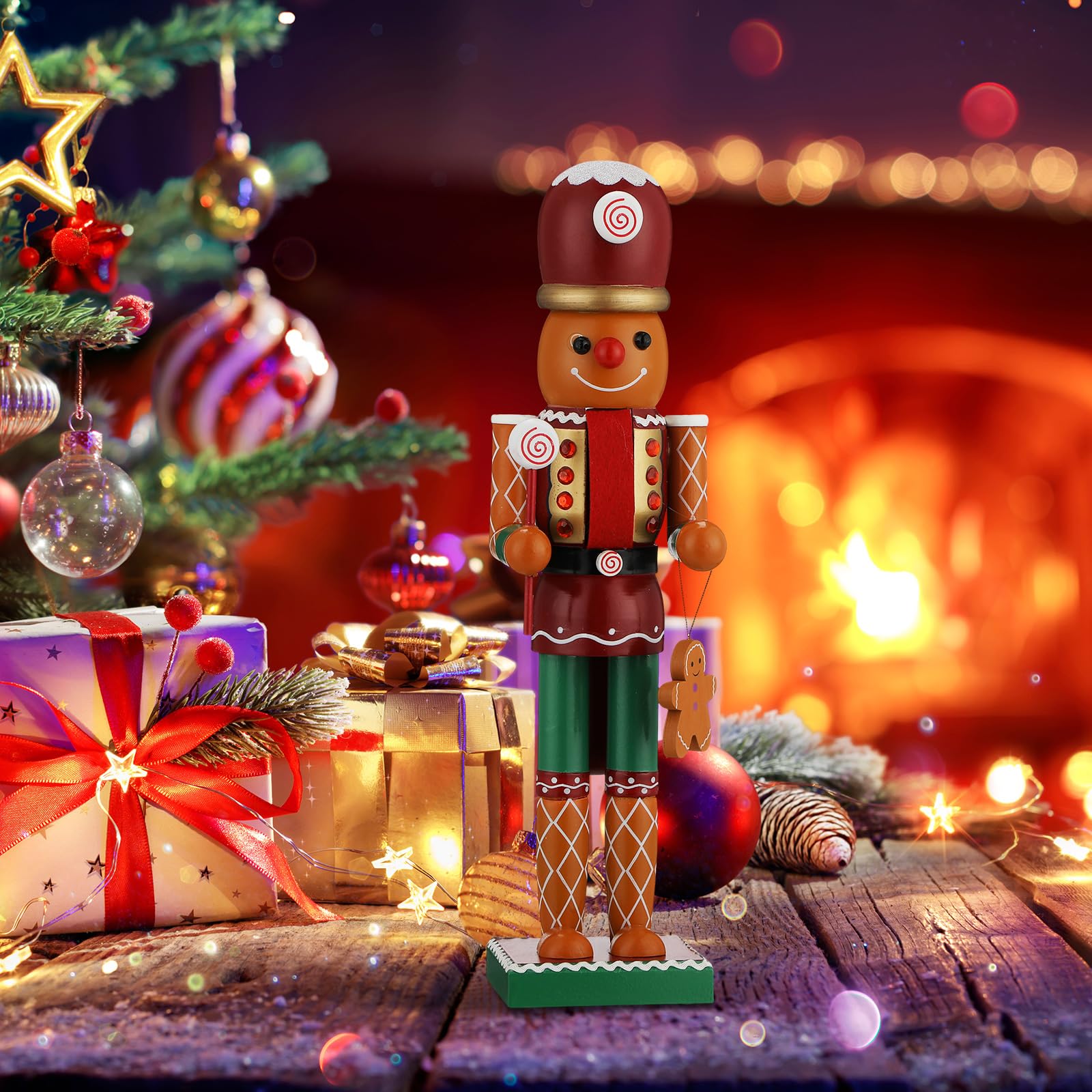 Snapklik.com : Christmas Nutcracker Figures 14 Inch Gingerbread Man ...