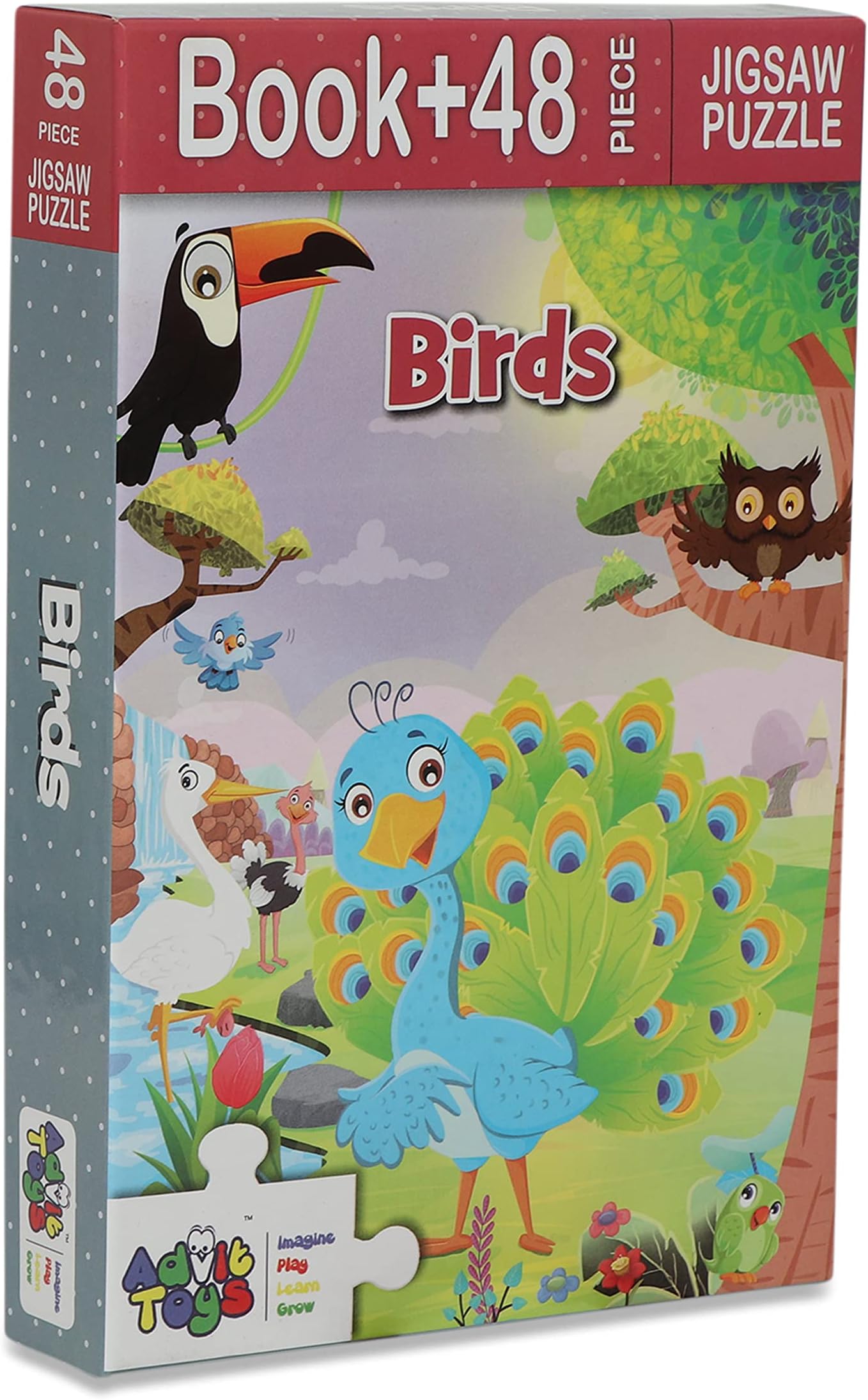 Buy Advit Toys - Dinosaurs Jigsaw Puzzle (24 Piece + Educational Fun ...