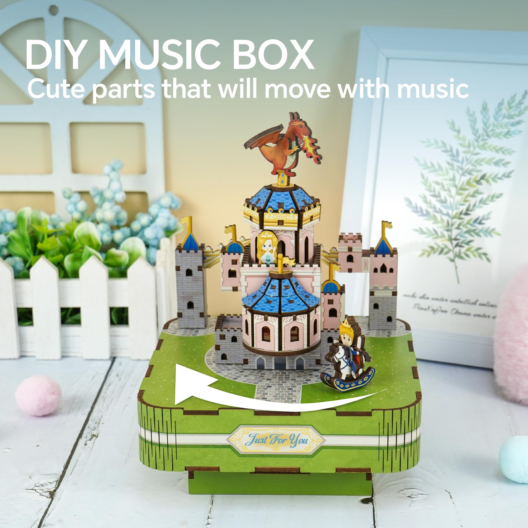 Snapklik.com : Tonecheer Wooden Music Box Puzzle For Adults, DIY ...