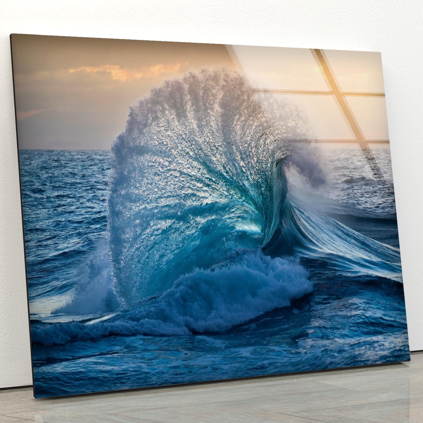 Amazon.com: My Photostation.com 35.5Wx24H''Tempered Glass Wall Art Wall ...