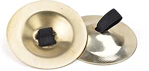 Amazon.com: BellyLady Belly Dance Gold Plain Brass Zill Finger Cymbals ...