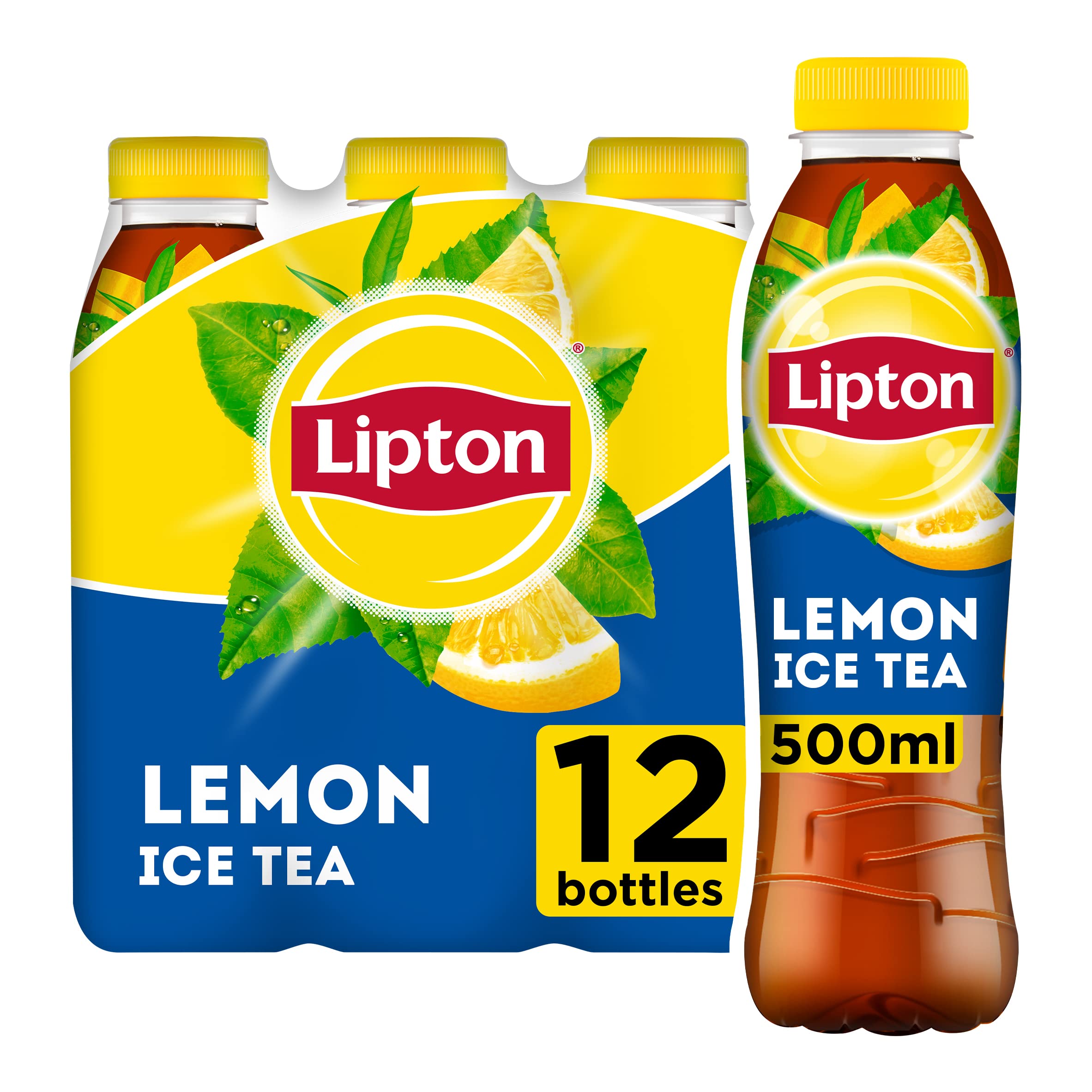Lipton Ice Tea Lemon Soft Drink 500ml, (Pack of 12) : Amazon.co.uk: Grocery