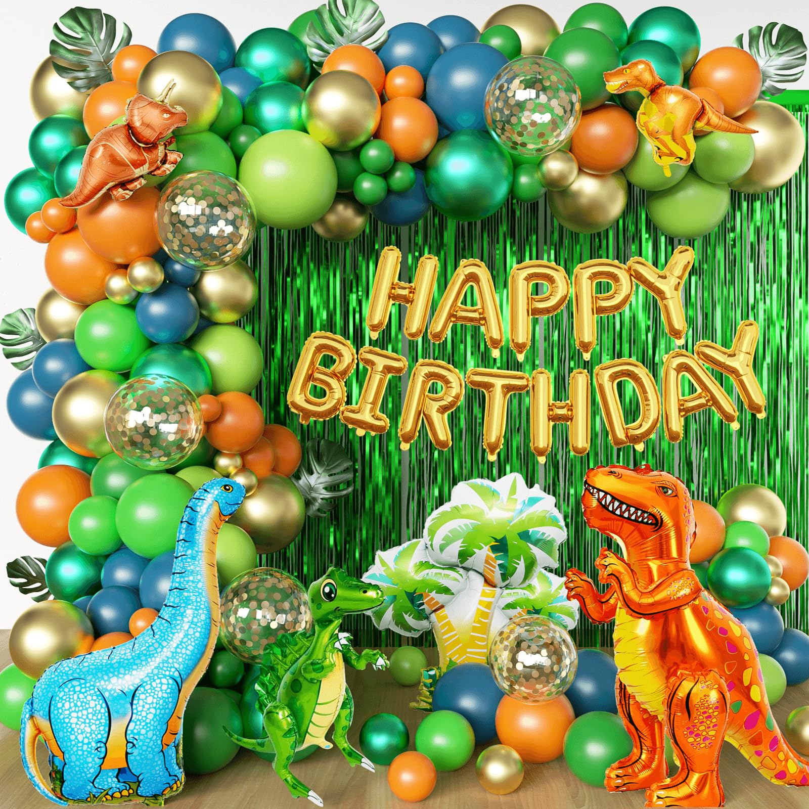 Amazon.com: Dinosaur Birthday Decorations,126Pcs Dinosaur Party ...