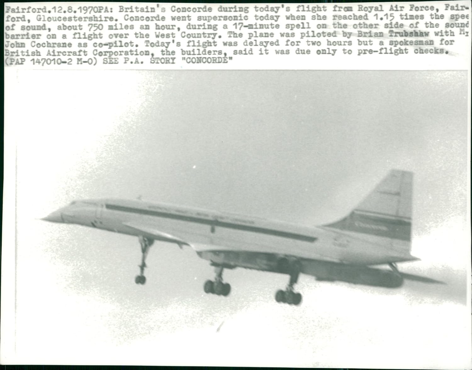 Amazon.com: Vintage photo of Britain's Concorde : Home & Kitchen