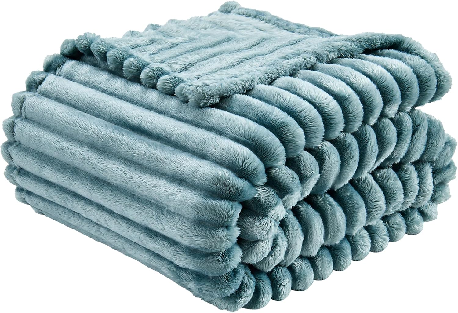 Amazon.com: SUPRYNEX Turquoise Green Fleece Throw Blanket for Couch ...