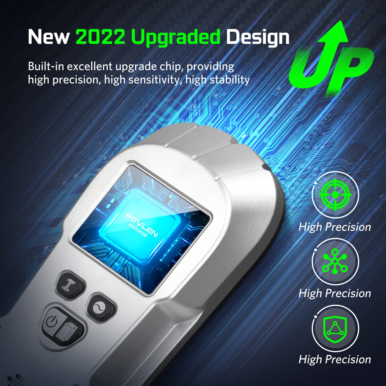 Snapklik.com : Stud Finder Wall Scanner - 6 In 1 Stud Wall Detector ...