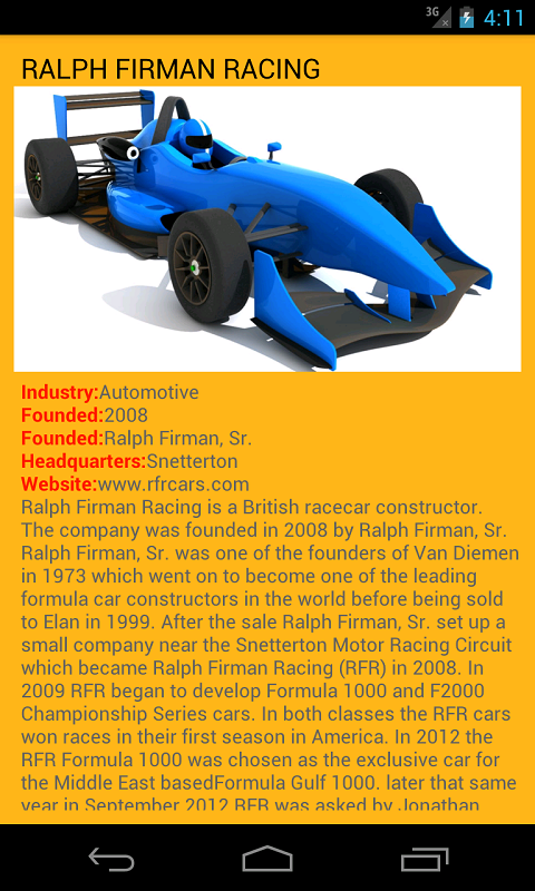Ralph Firman Racing:Amazon.com:Appstore for Android