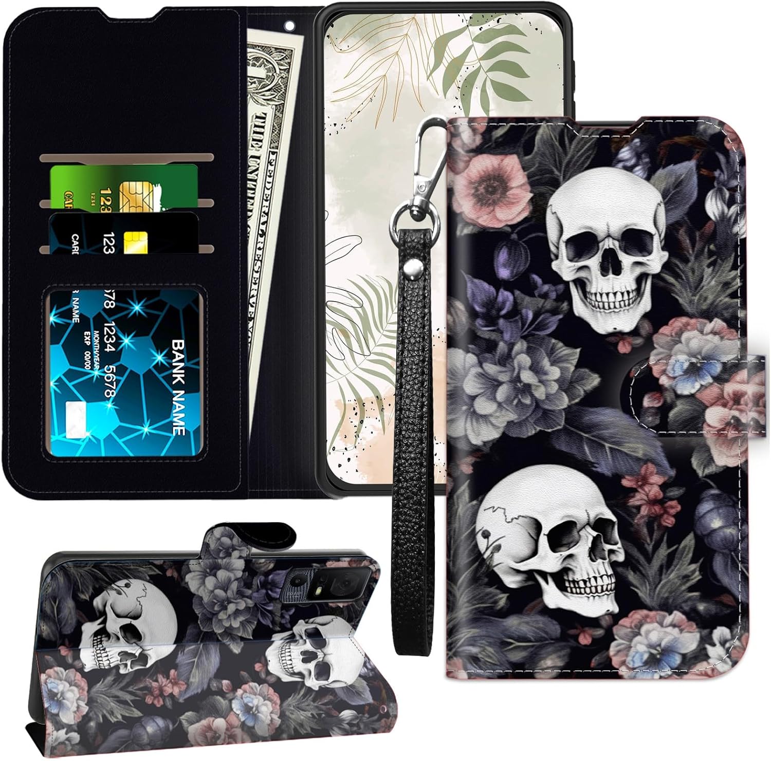 Amazon.com: JANENFNA for TCL 40 XE 5G 2023 Wallet Case with RFID ...