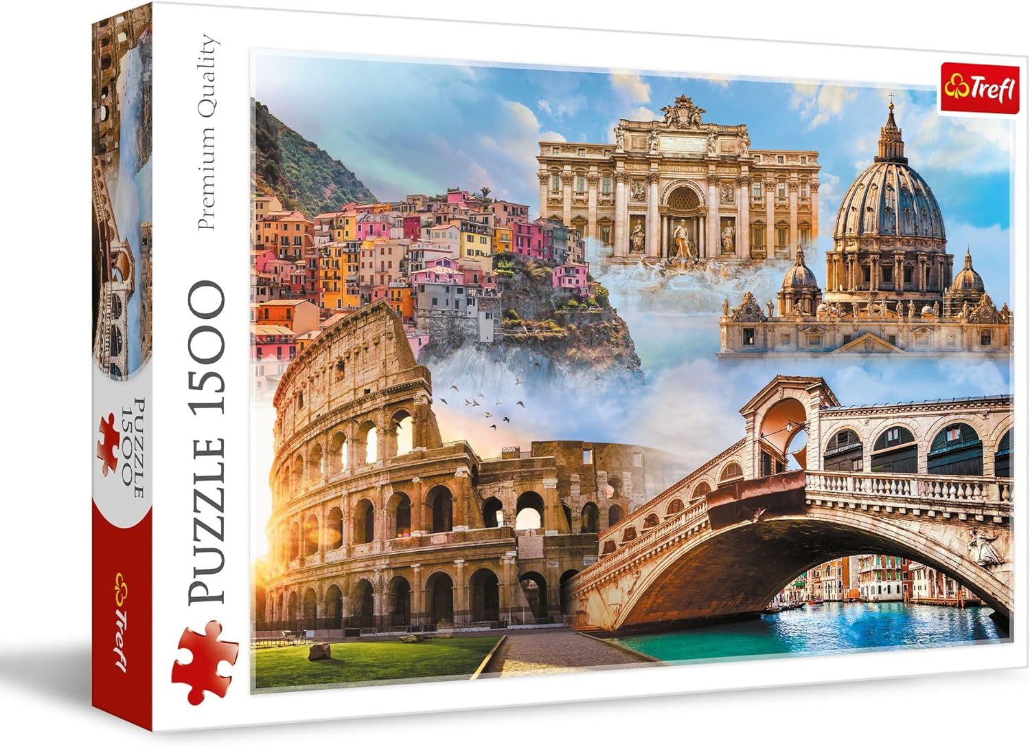 Amazon.com: Trefl Favorite Places: Italy 1500 Piece Jigsaw Puzzle Red ...