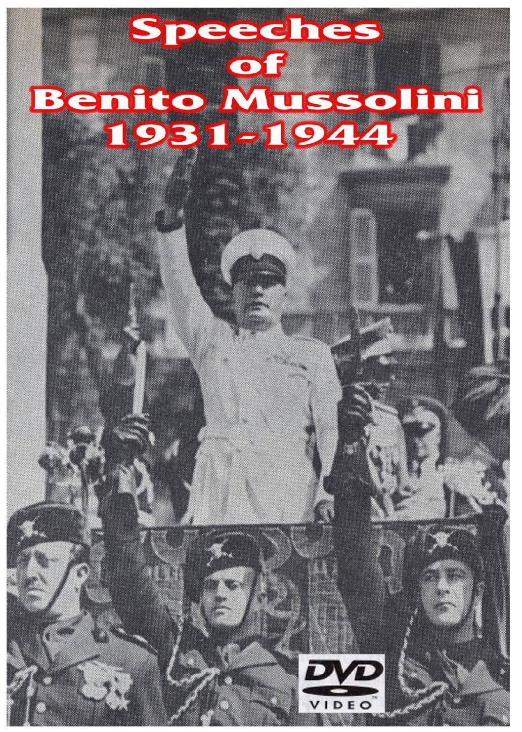 Amazon.com: Speeches of Benito Mussolini DVD : Movies & TV
