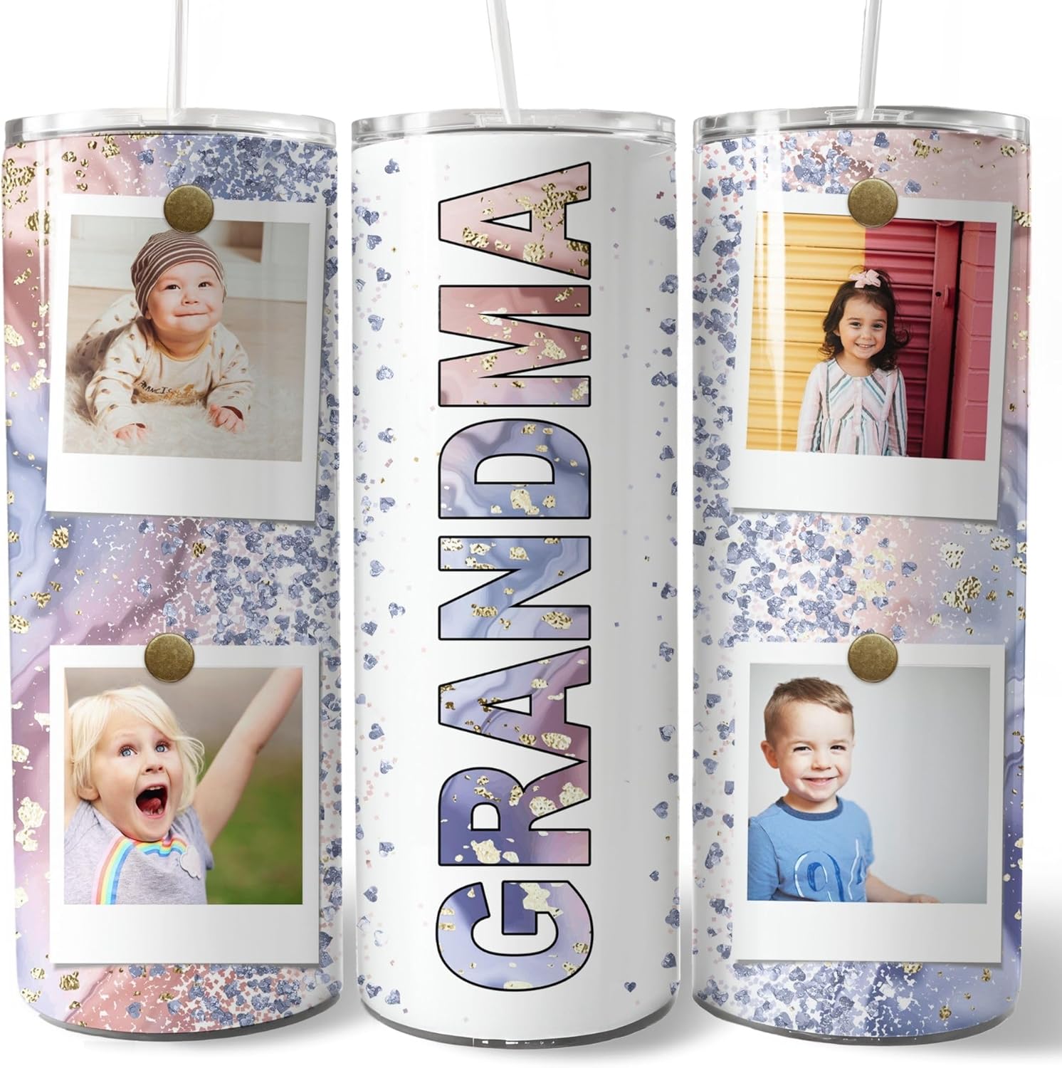 Amazon.com | Fleur&Bay Personalized Grandma Tumbler with Grandkids ...