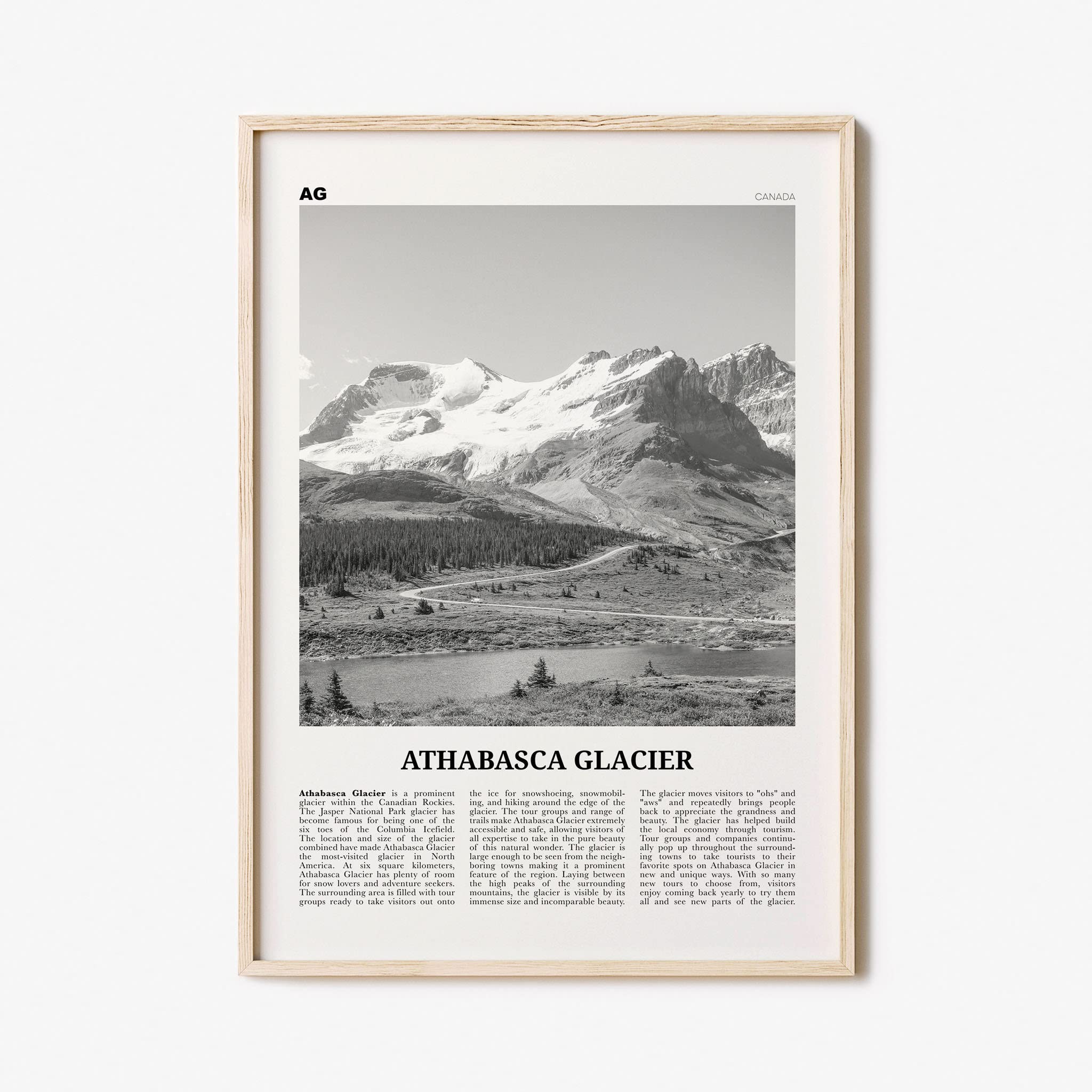 Athabasca Glacier Map