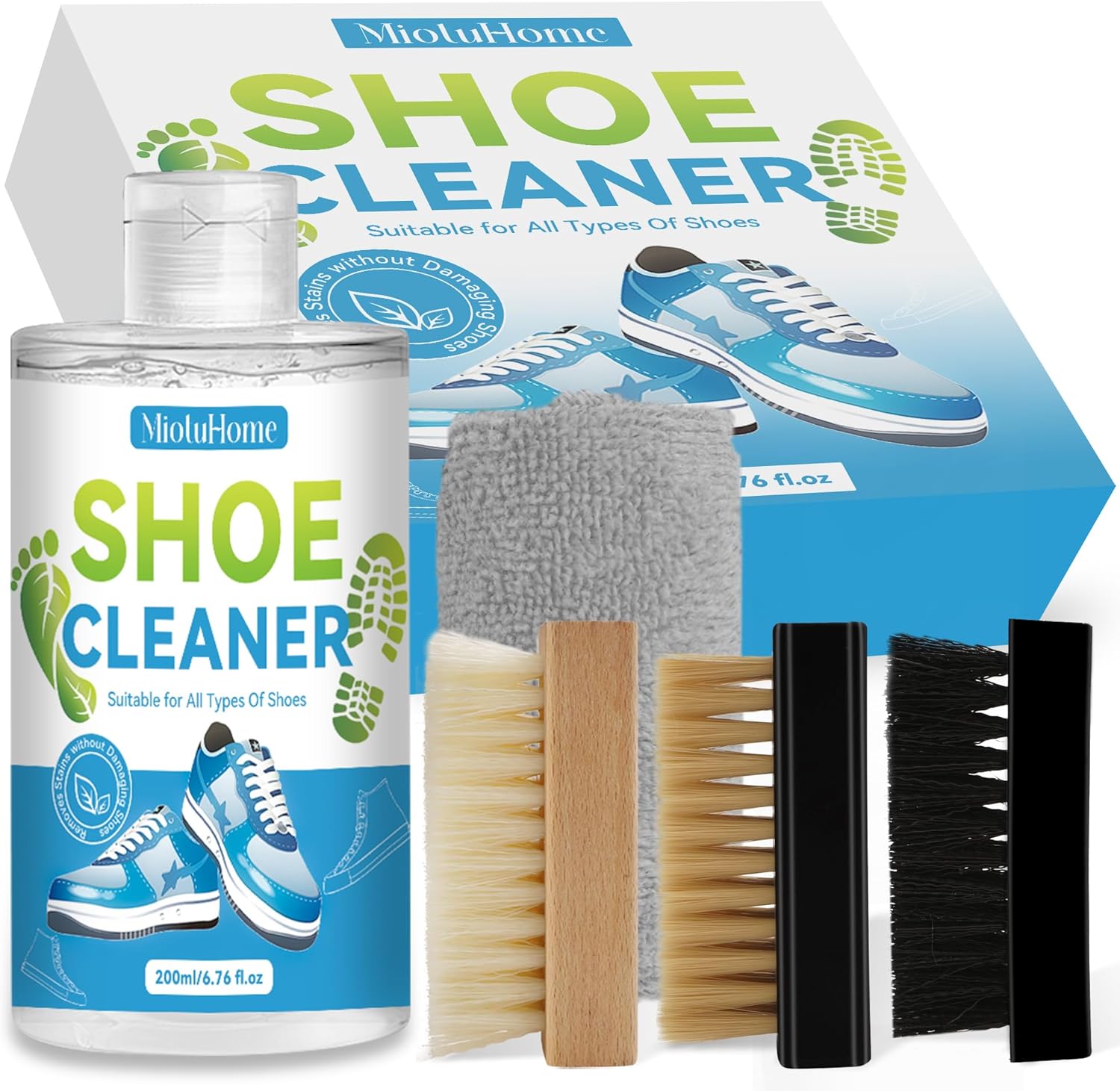 Amazon.com: Shoe Cleaner Kit for Sneaker, 8.45 Oz Sneaker Cleaner with ...