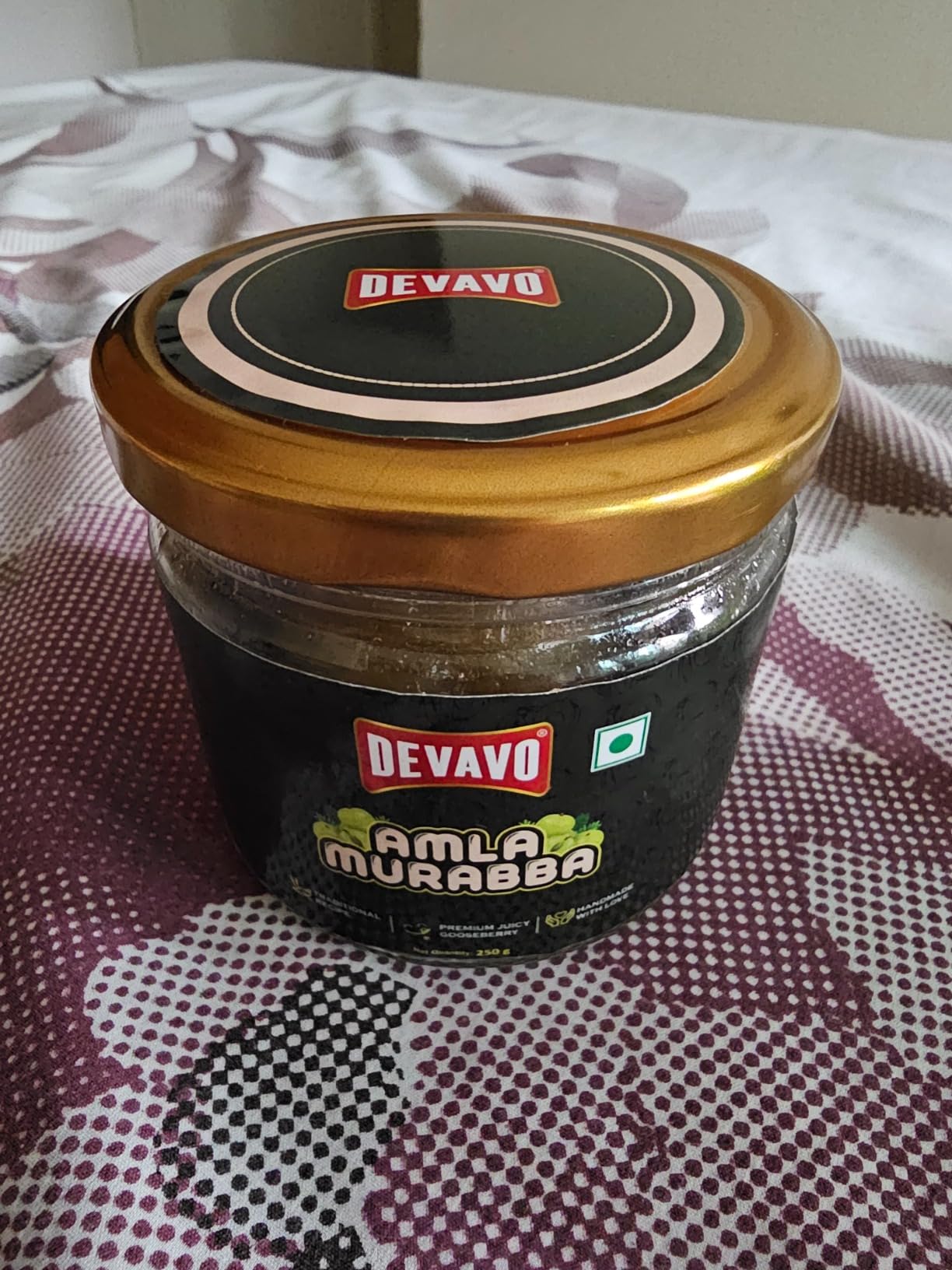 Devavo Amla Murabba | Premium Juicy Gooseberry | No Sugar Syrup/Refined ...