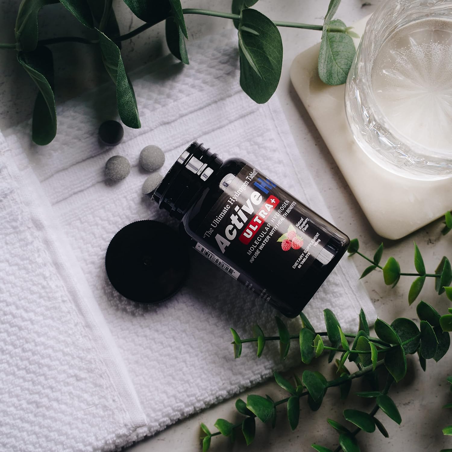 Active H2 Ultra Molecular Hydrogen 460mg, 60 Tablets, Raspberry - BigaMart