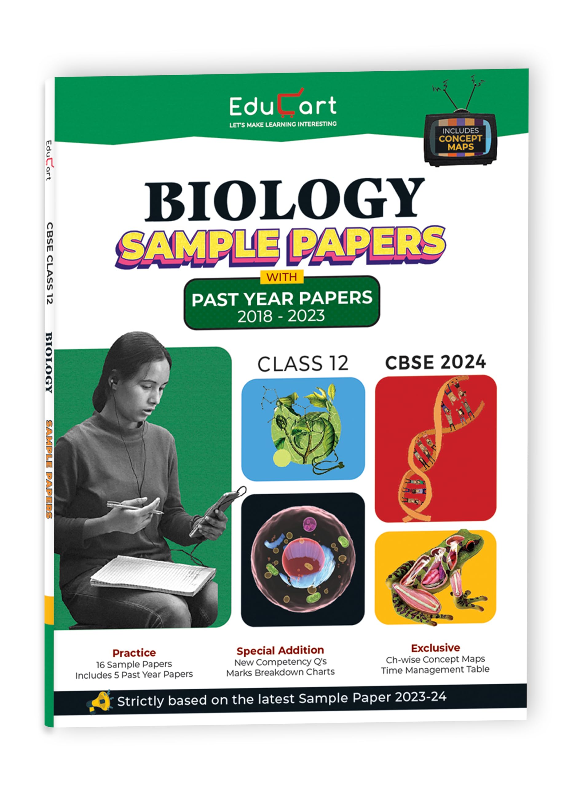 Buy Educart CBSE Biology Class 12 Sample Paper 2023-24 (Introducing Revision s and Past Year ...
