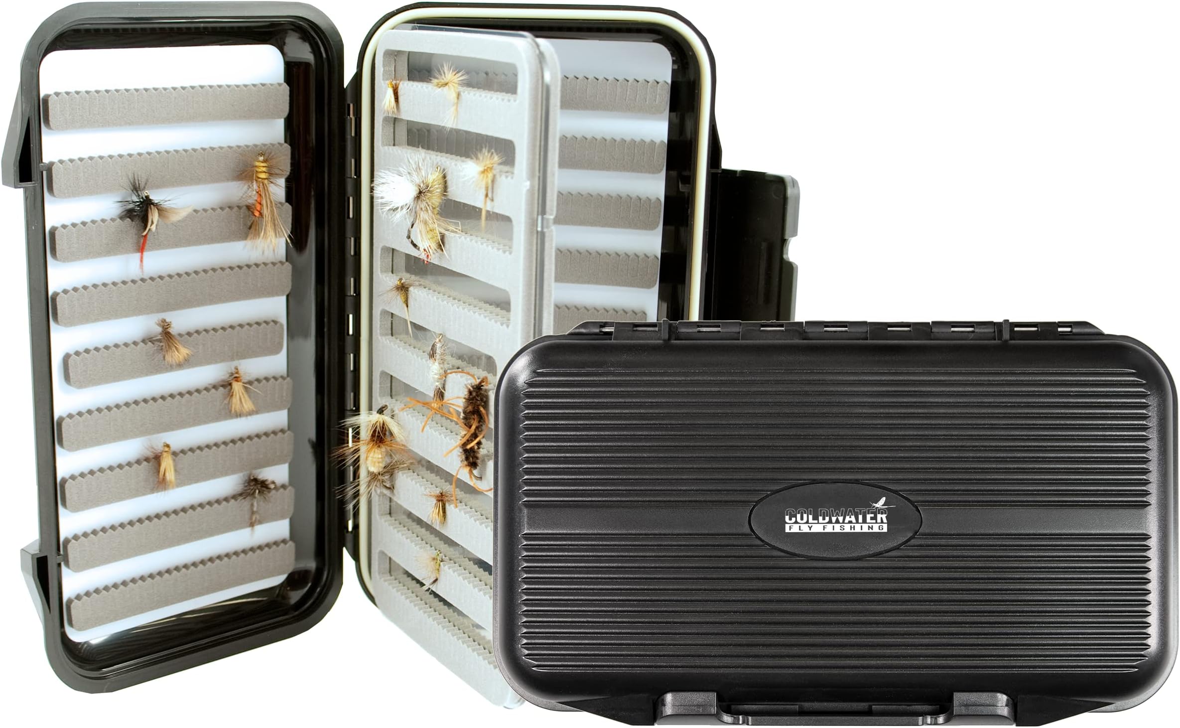 Amazon.com: Double Sided Fly Box w/Swing Leaf - Fly Fishing Box - Ice ...