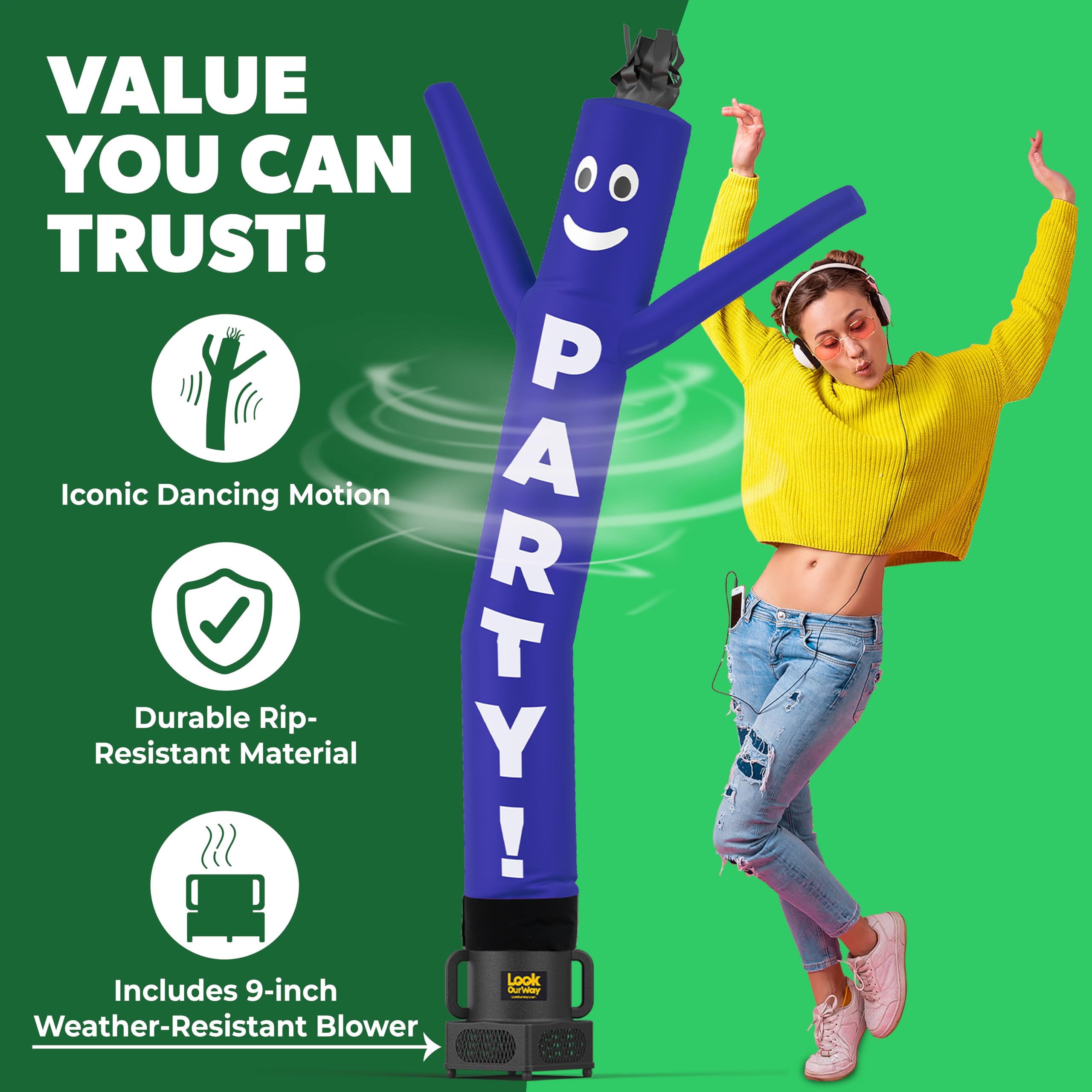 Snapklik.com : LookOurWay Air Dancers Wacky Waving Inflatable Tube Guy ...