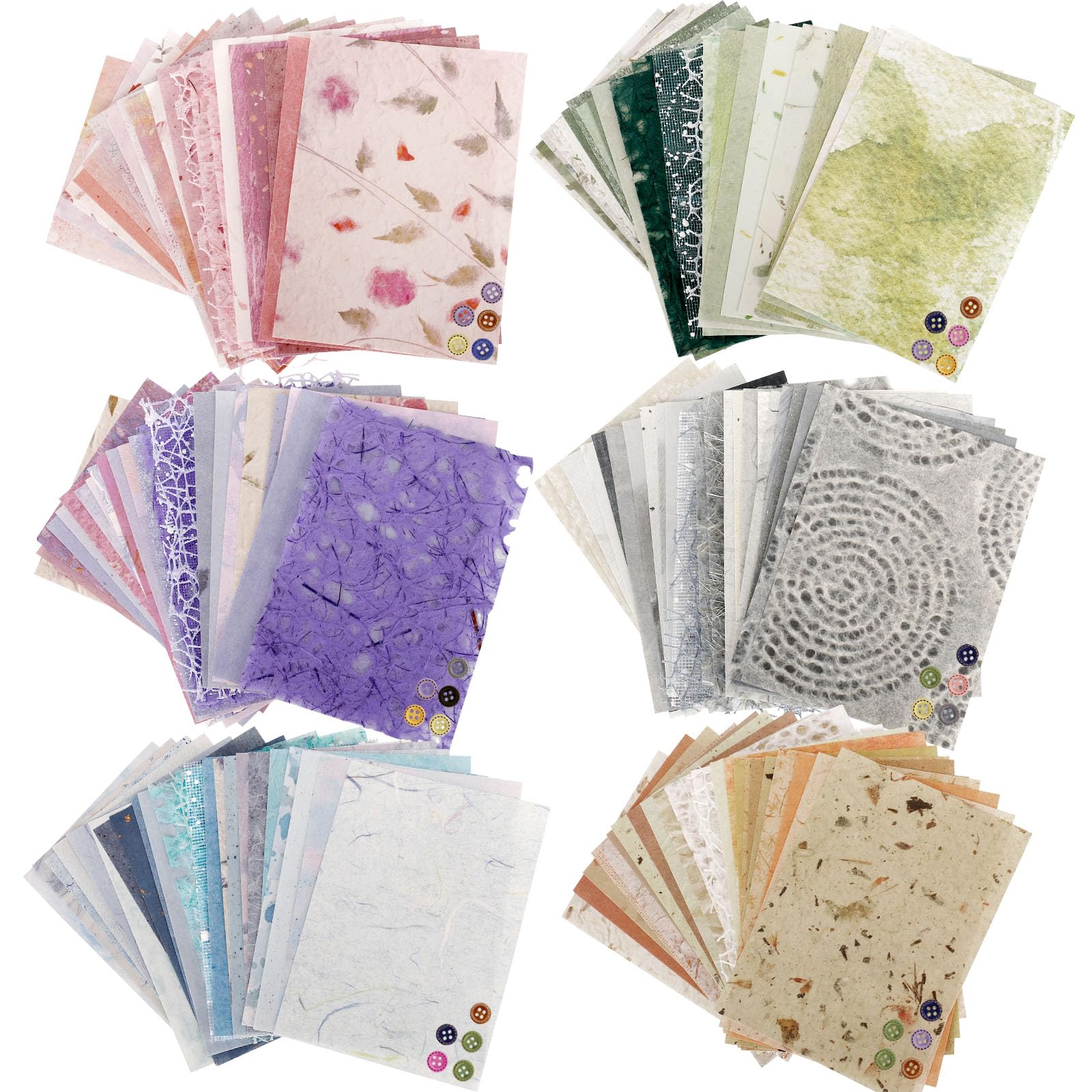 Amazon.com: BBdis Scrapbook Paper and Mesh Fabric Assorted Set - 6 Pack ...