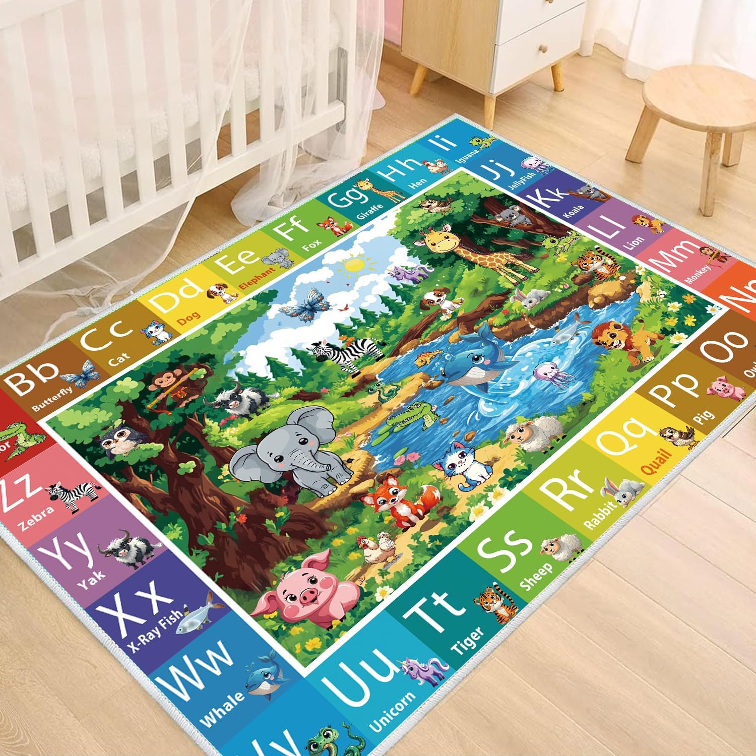Amazon.com: nanshiba ABC Rug for Kids Room, ABC Baby Mats for Floor ...