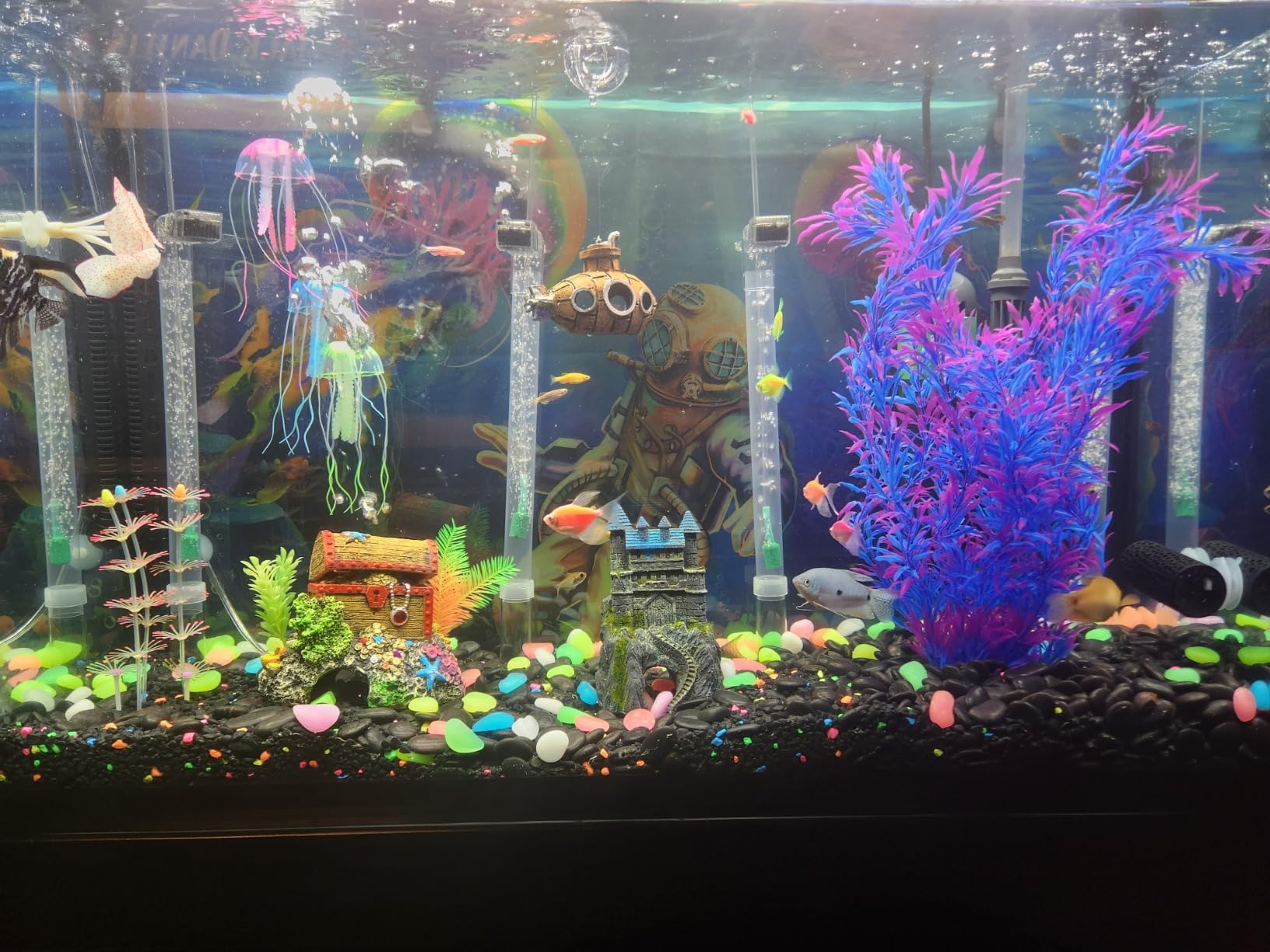 $1/mo - Finance Floating Fish Tank Decoration, Little Cute Retro ...