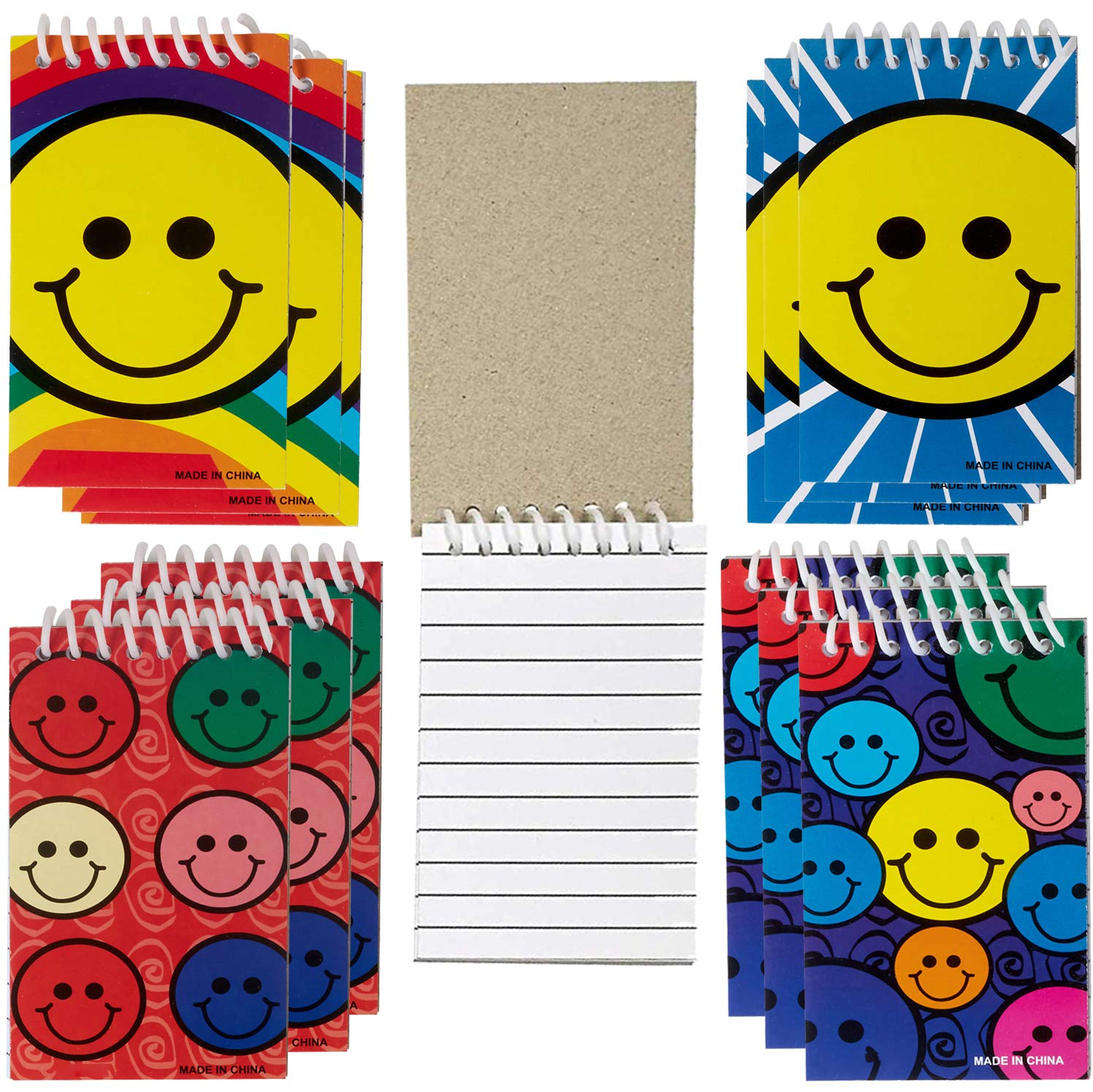 Kicko Spiral Smile Notebook Pack Of 12 20 Page Cute | Desertcart PAKISTAN