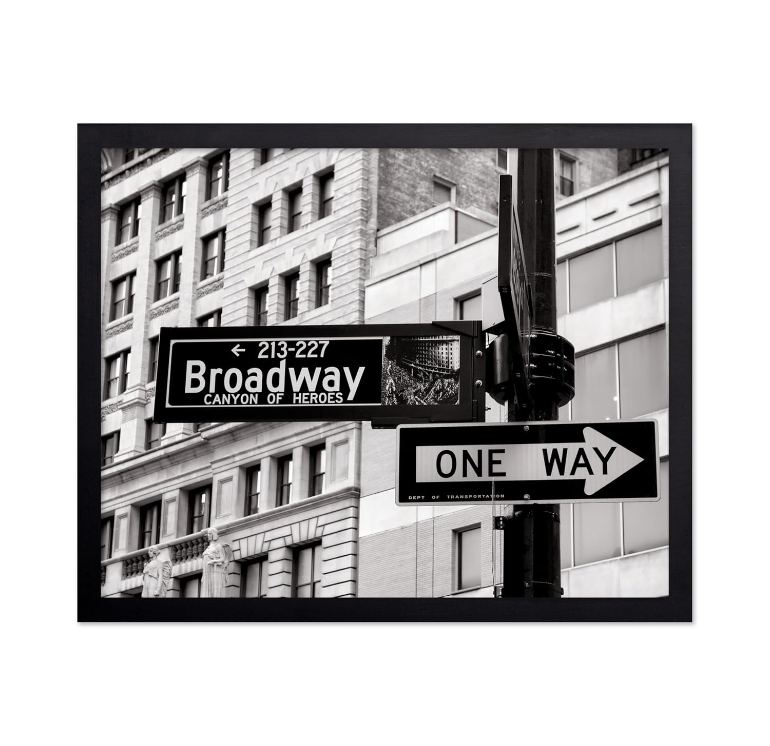 Amazon.com: Monem Art One Way Print - Broadway Poster - Street Sign ...
