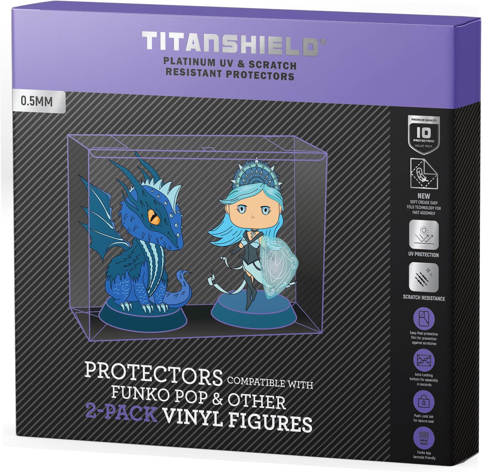 Amazon.com: TitanShield 0.5mm Platinum UV and Scratch Resistant Pop ...