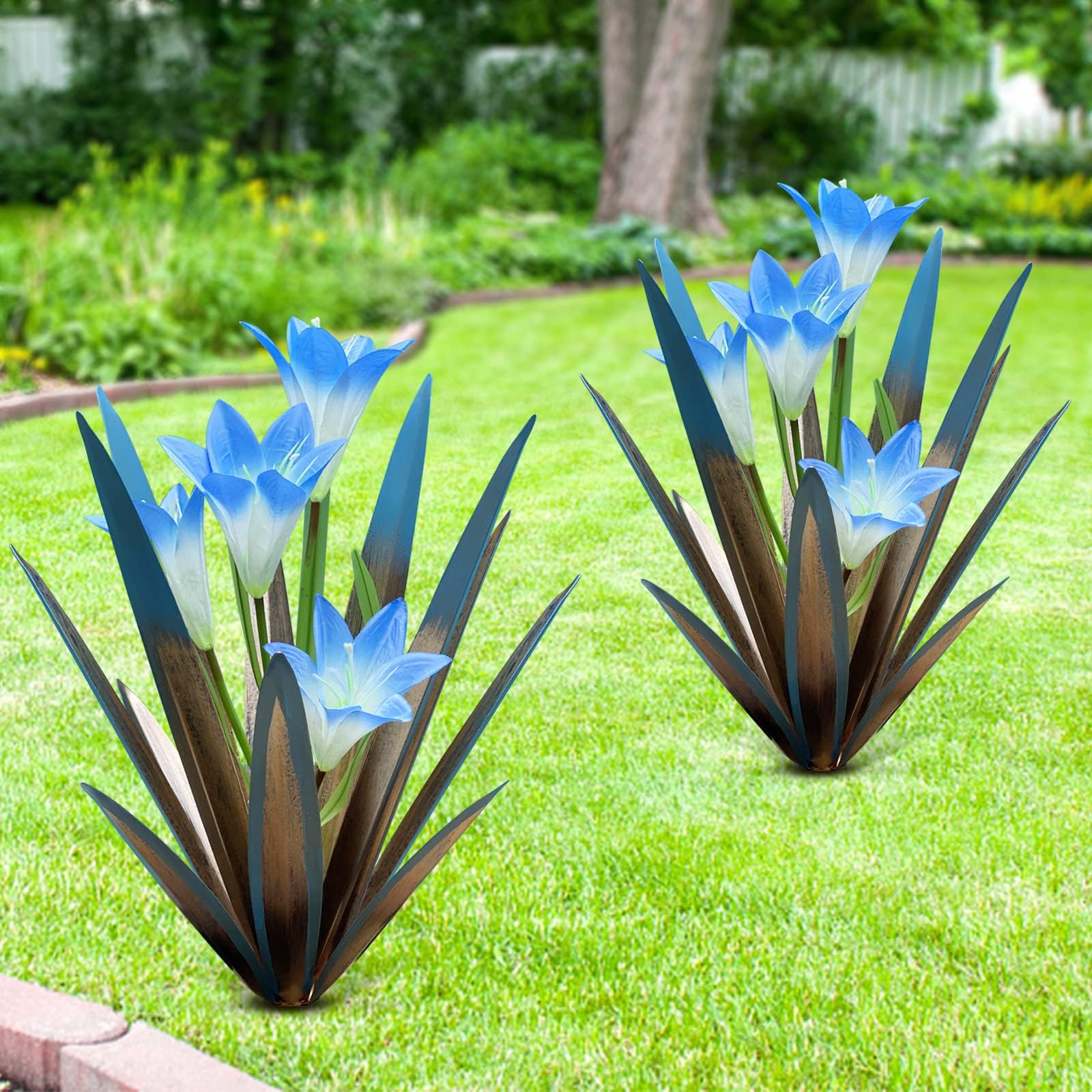 Amazon.com : Homight Large Agave Sculpture Rustic Metal Agave Plant ...
