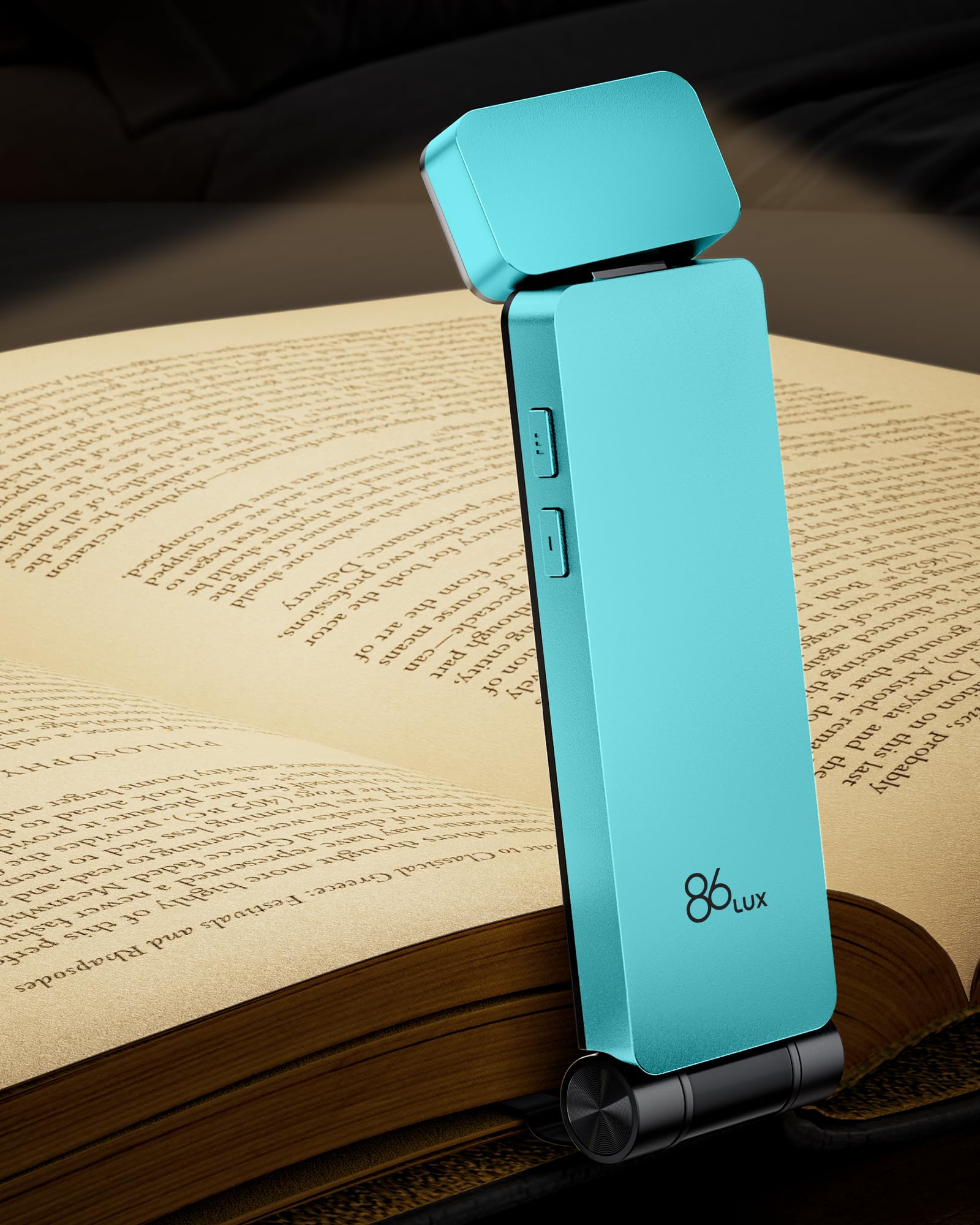 86lux Book Light, Rechargeable Clip-On LED Reading Light for Bed ...