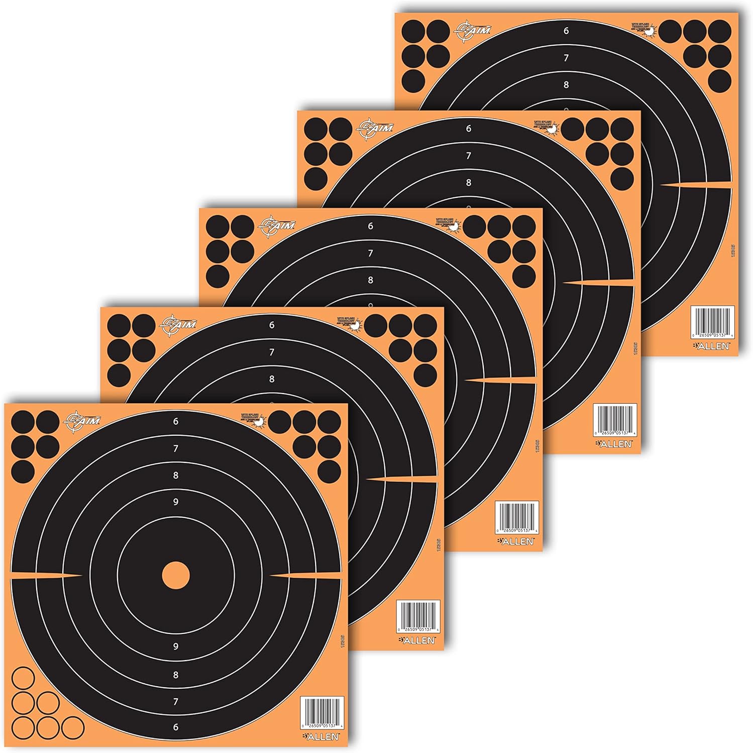 Allen Company EZ Aim Splash® Reactive Adhesive Paper Shooting Targets ...